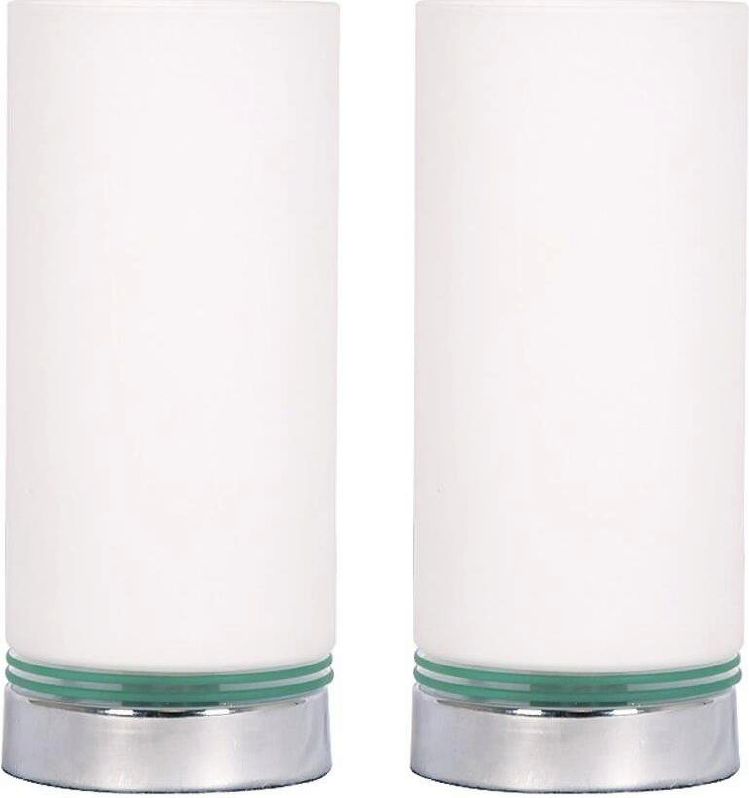 10 Inch Glass Touch Table Lamp Set of 2 In White by Sagebrook Home ...