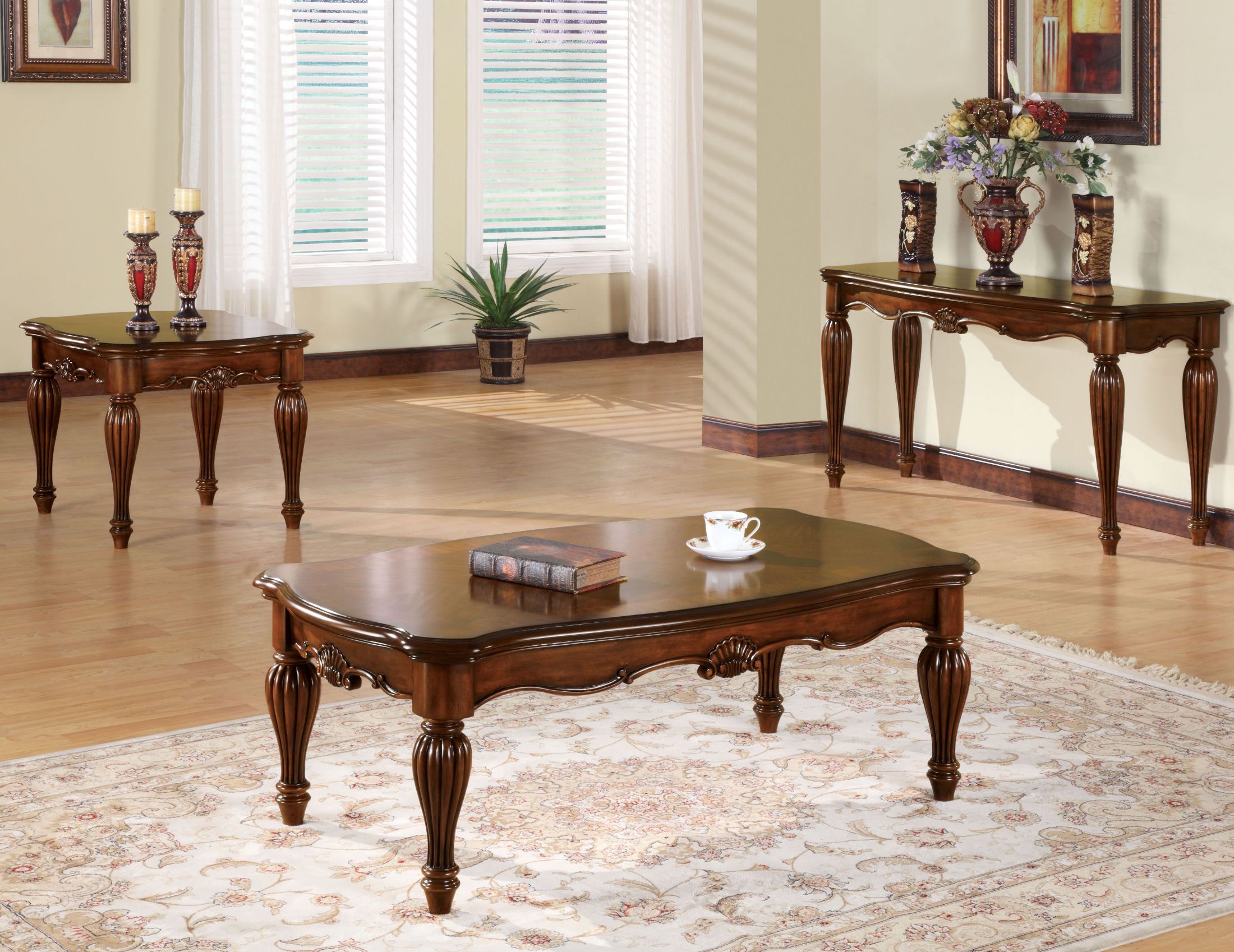 Dreena Cherry Occasional Table Set by ACME | 1StopBedrooms