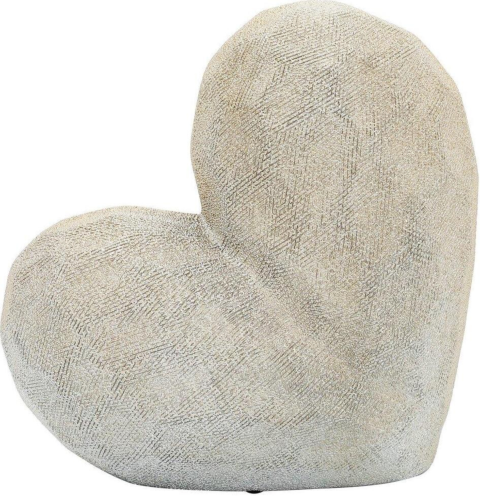 11 Inch Scratched Heart Deco In Champagne by Sagebrook | 1StopBedrooms