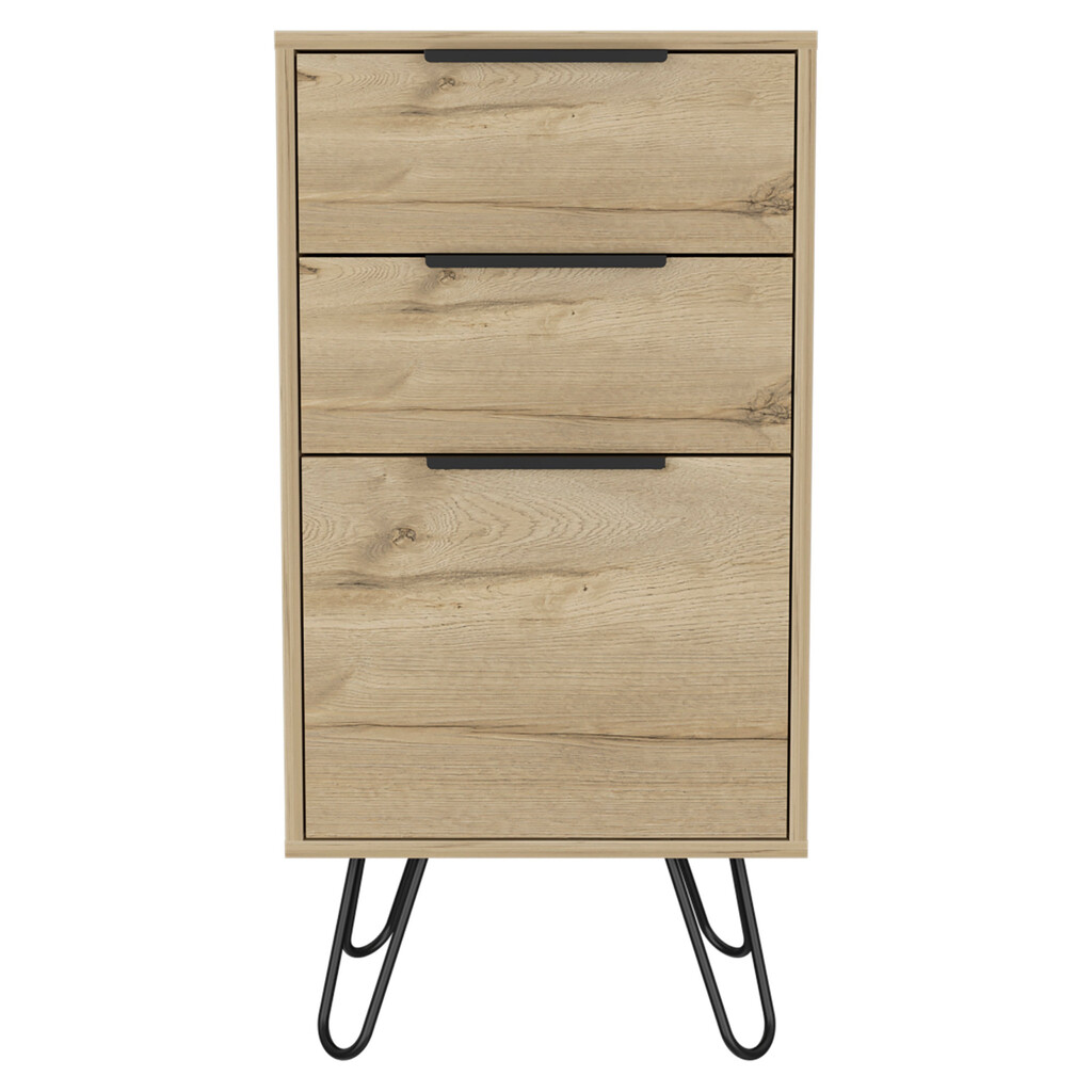 18 Inch Three Drawer Standard Chest In Black and Brown by Homeroots ...