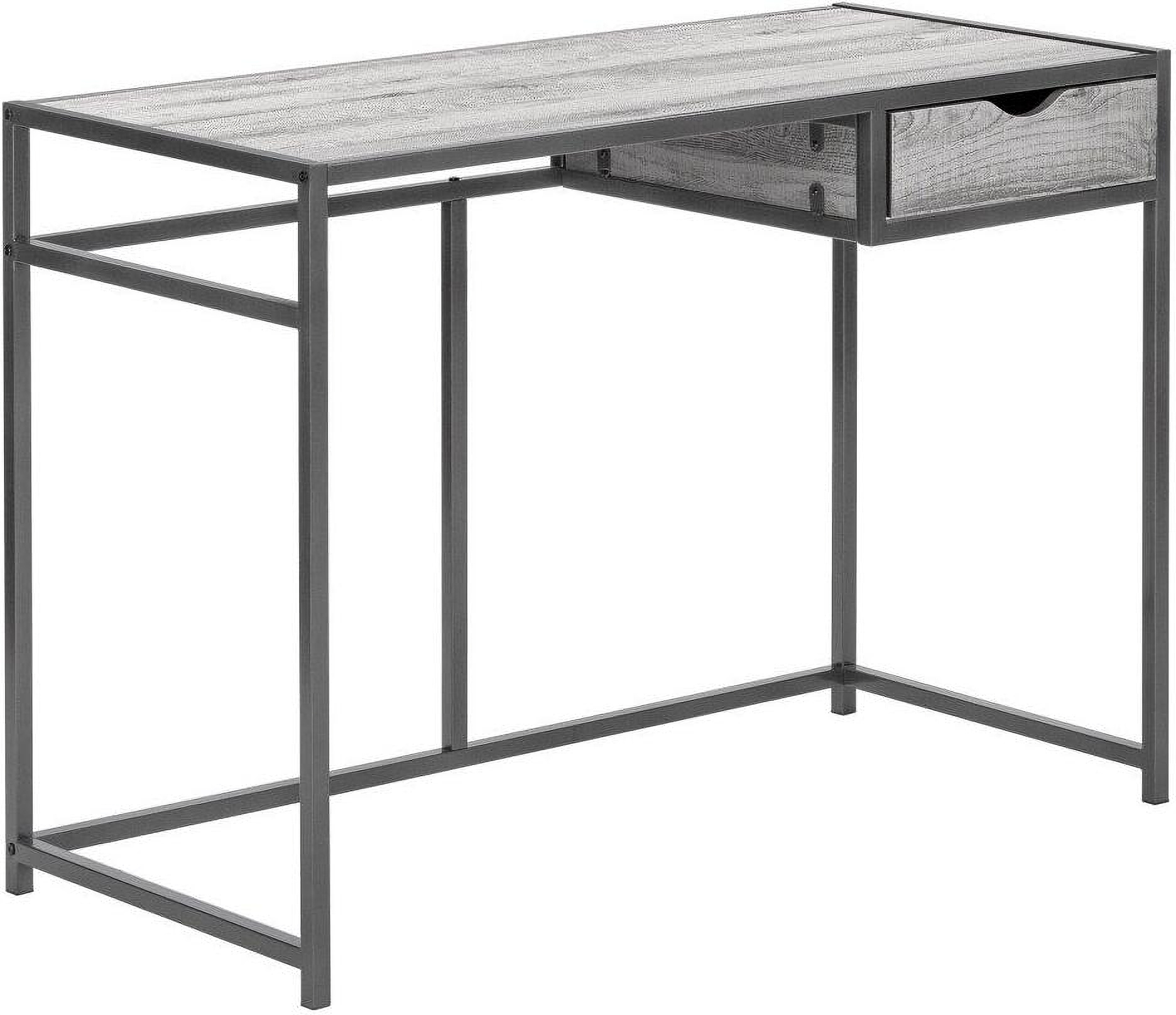 42 Inch Computer Desk In Dark Grey Metal by Monarch Specialties ...