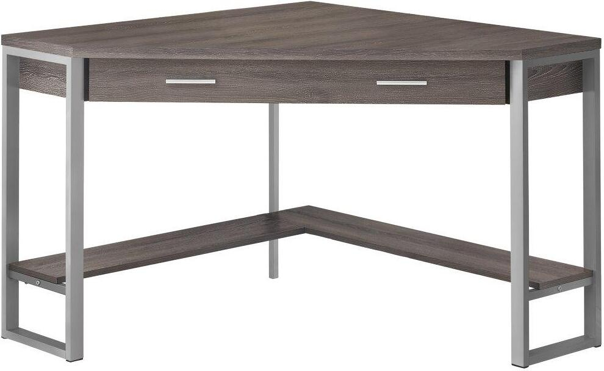 42 Inch Computer Desk In Dark Taupe Corner by Monarch Specialties ...