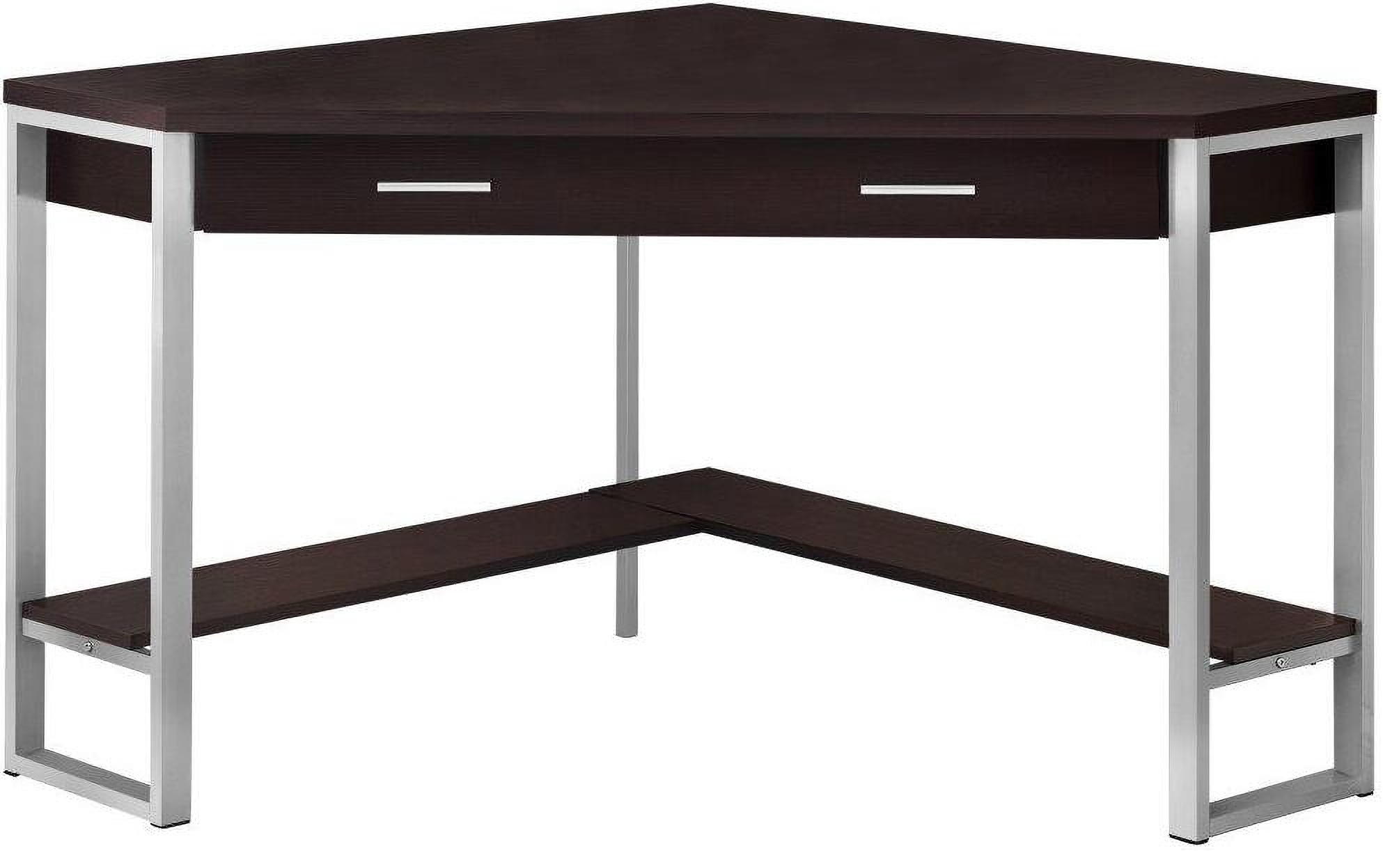 42 Inch Computer Desk In Espresso Corner by Monarch Specialties ...