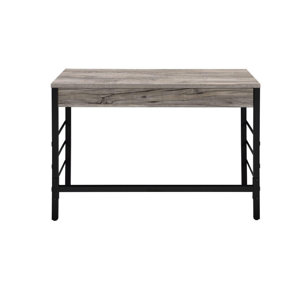42 Inch Writing Desk with Two Drawers In Black and Brown by Homeroots ...
