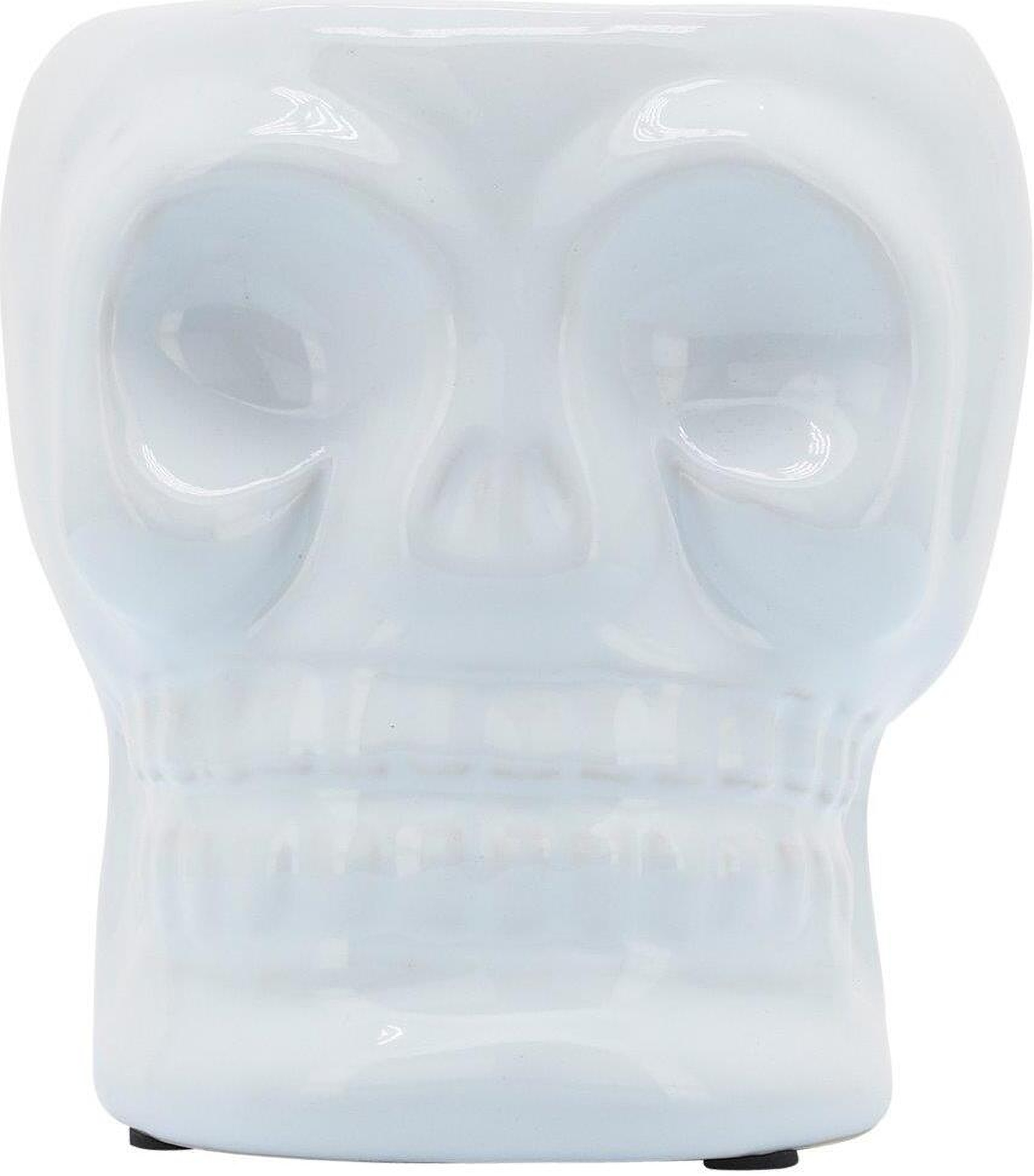 5 Inch Skull Vase In White by Sagebrook | 1StopBedrooms