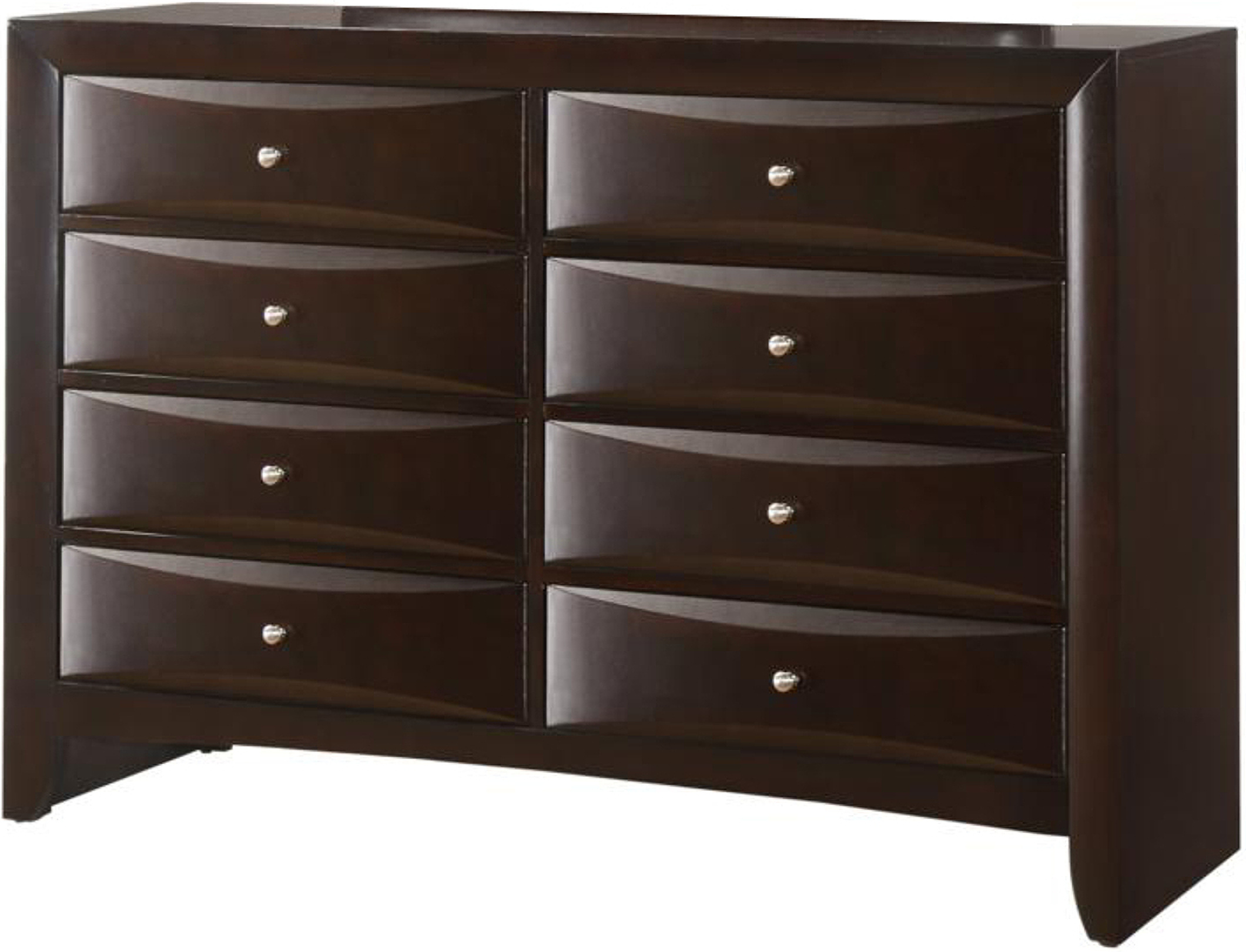 Crown Mark Emily Dresser in Dark Cherry | 1StopBedrooms