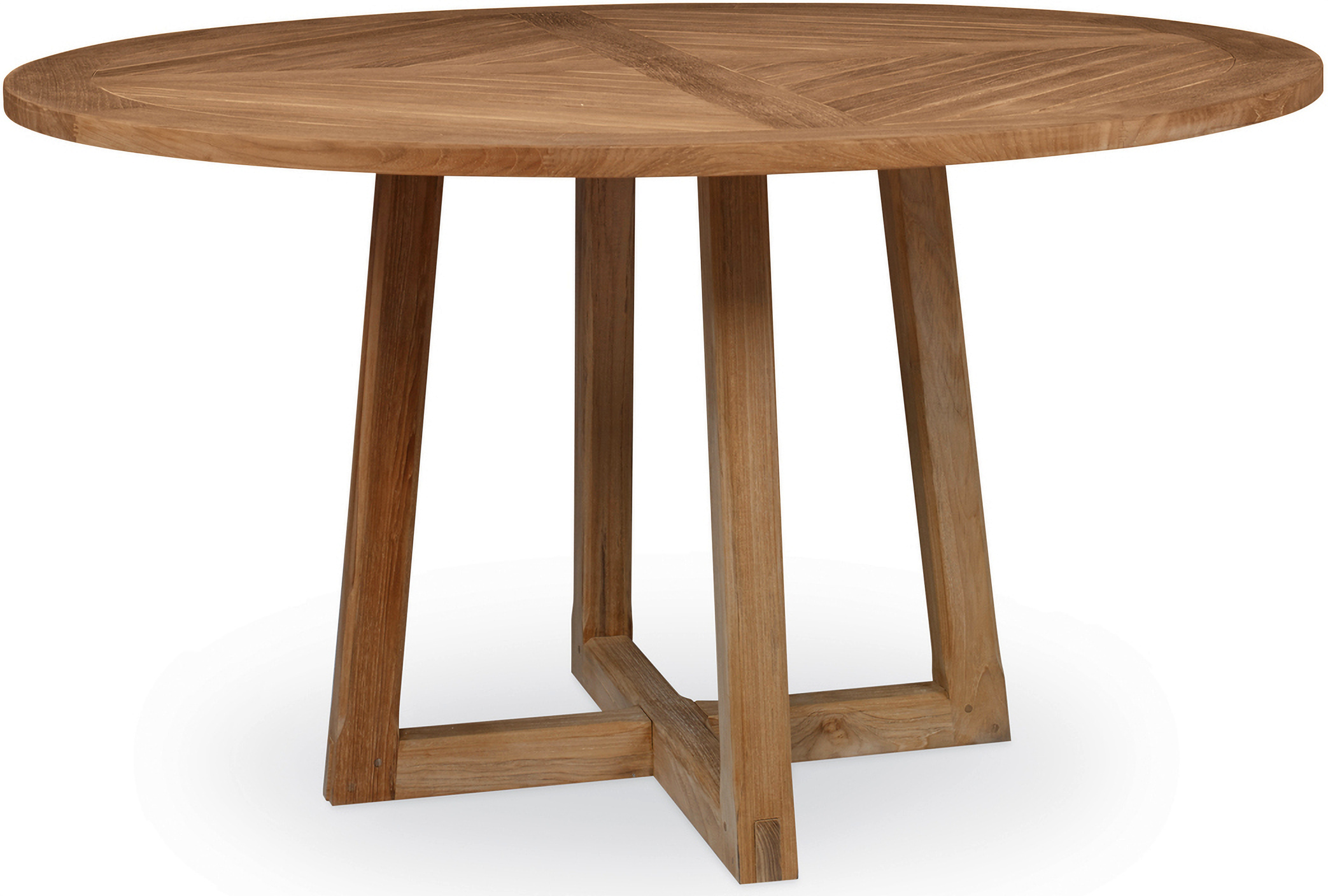 54 Inch Round Teak Dining Table In Natural by Century Furniture ...