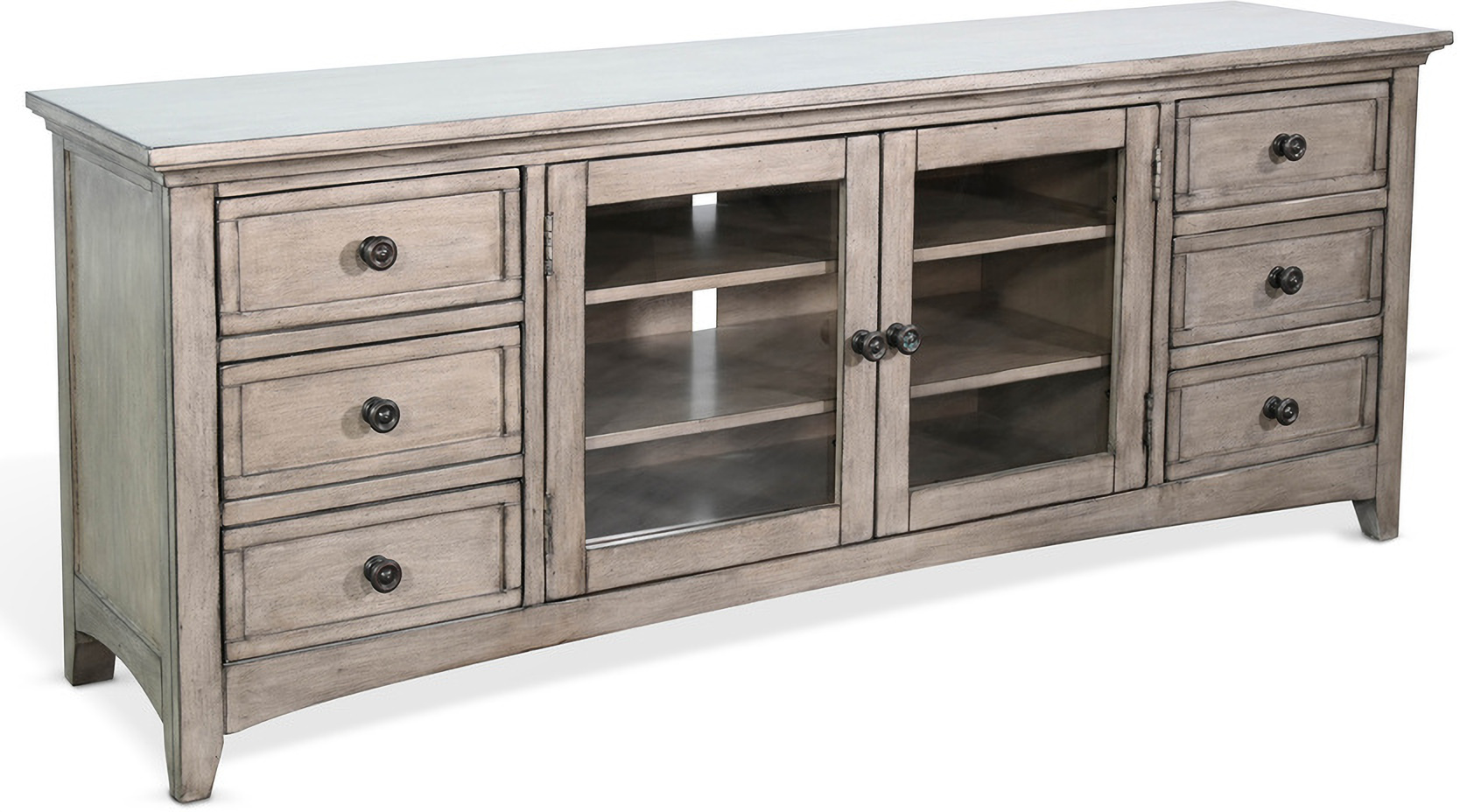 62 Inch Media Console In Grey by Sunny Design | 1StopBedrooms