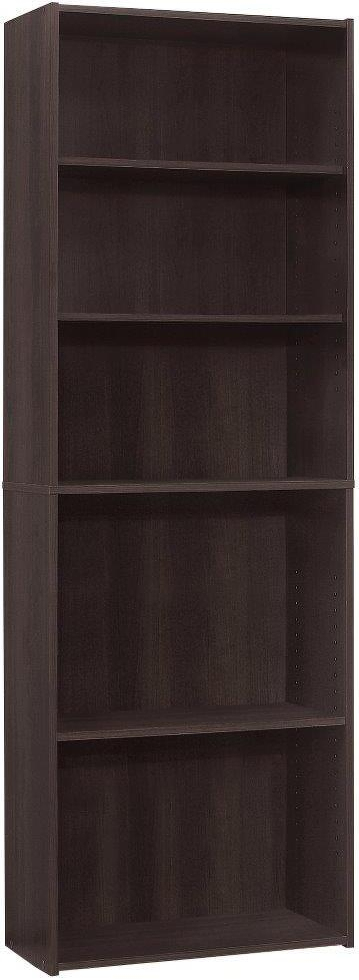 72 Inch Bookcase In Espresso With 5 Shelves by Monarch Specialties ...