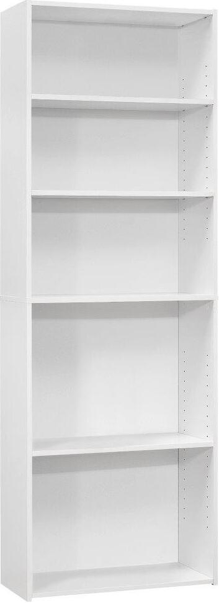 72 Inch Bookcase In White With 5 Shelves by Monarch Specialties ...