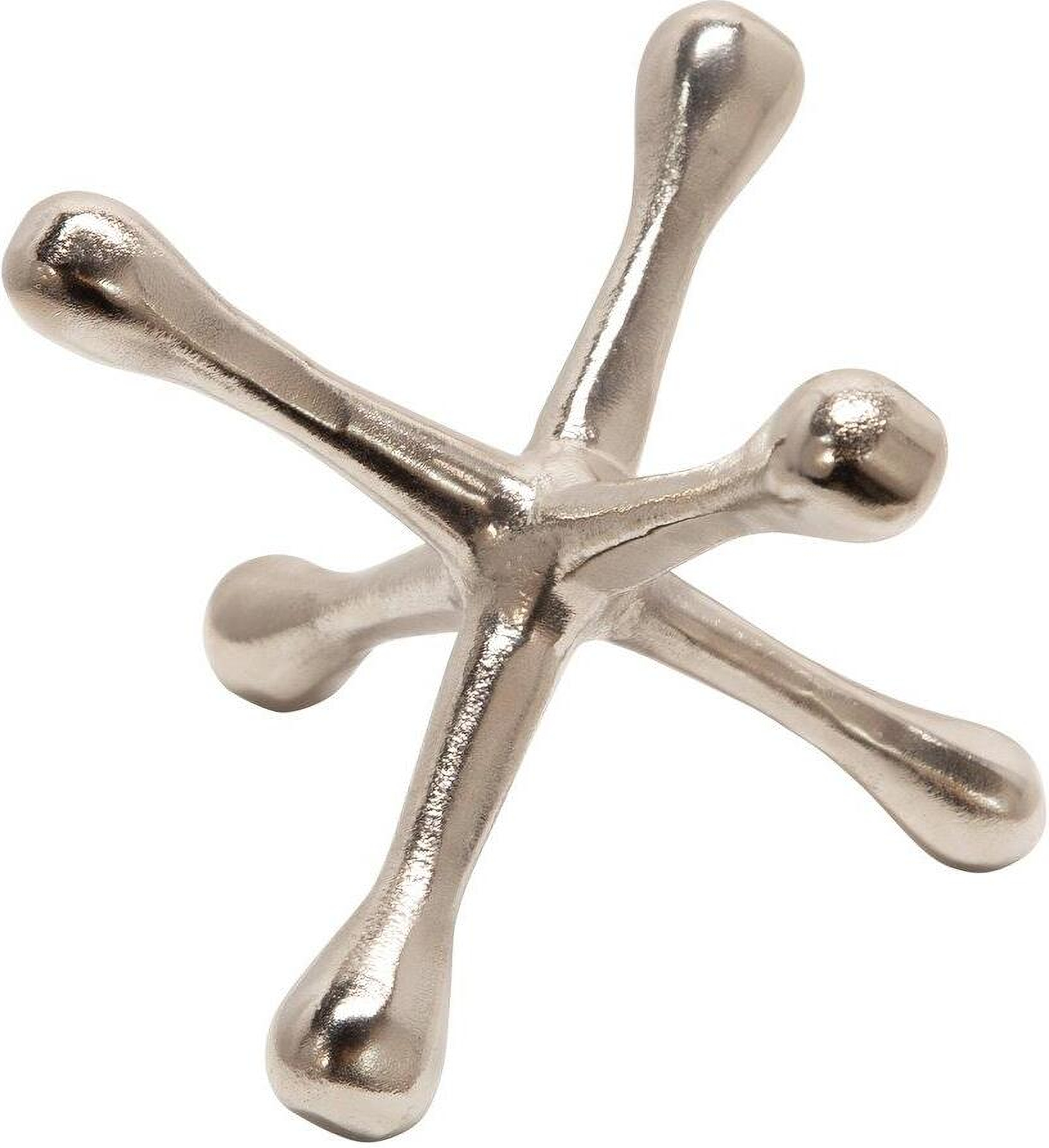 8 Inch Silver Metal Jacks Sculpture by Sagebrook | 1StopBedrooms