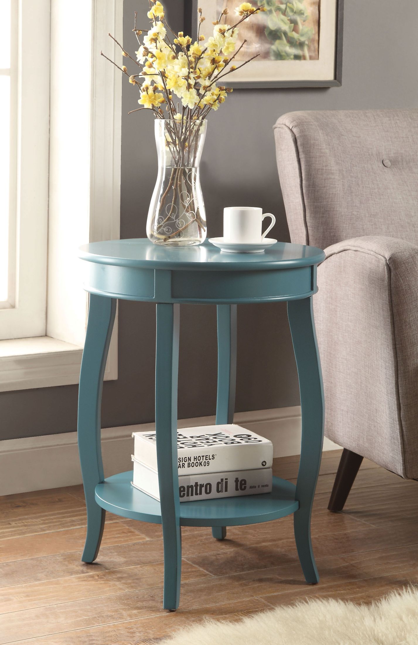Aberta Teal Side Table 1stopbedrooms
