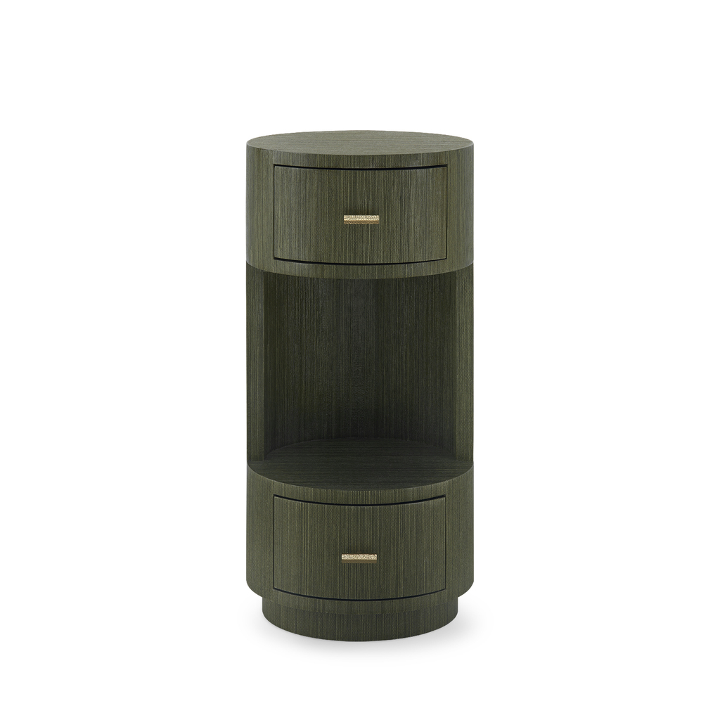 Aaron 2-Drawer End Table In Deep Olive by Villa & House | 1StopBedrooms