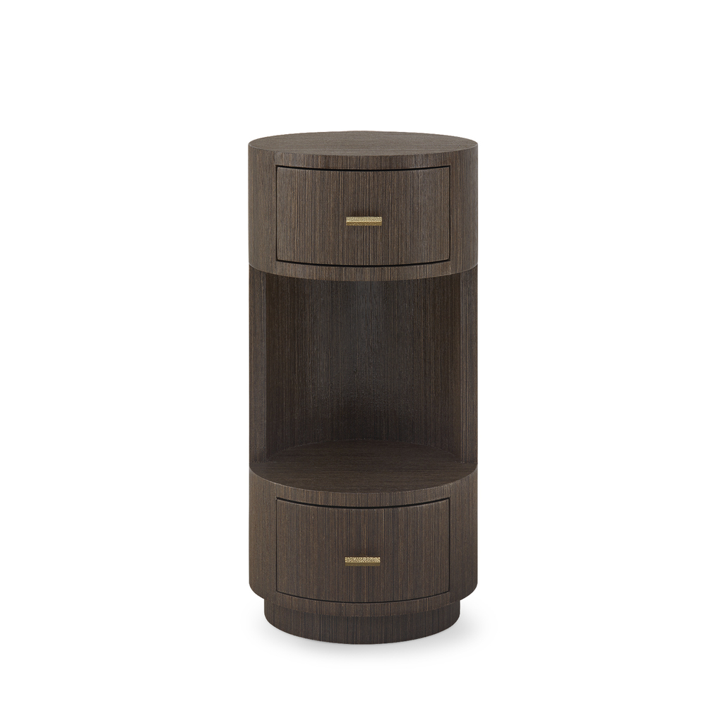 Aaron 2-Drawer End Table In Warm Chocolate by Villa & House | 1StopBedrooms