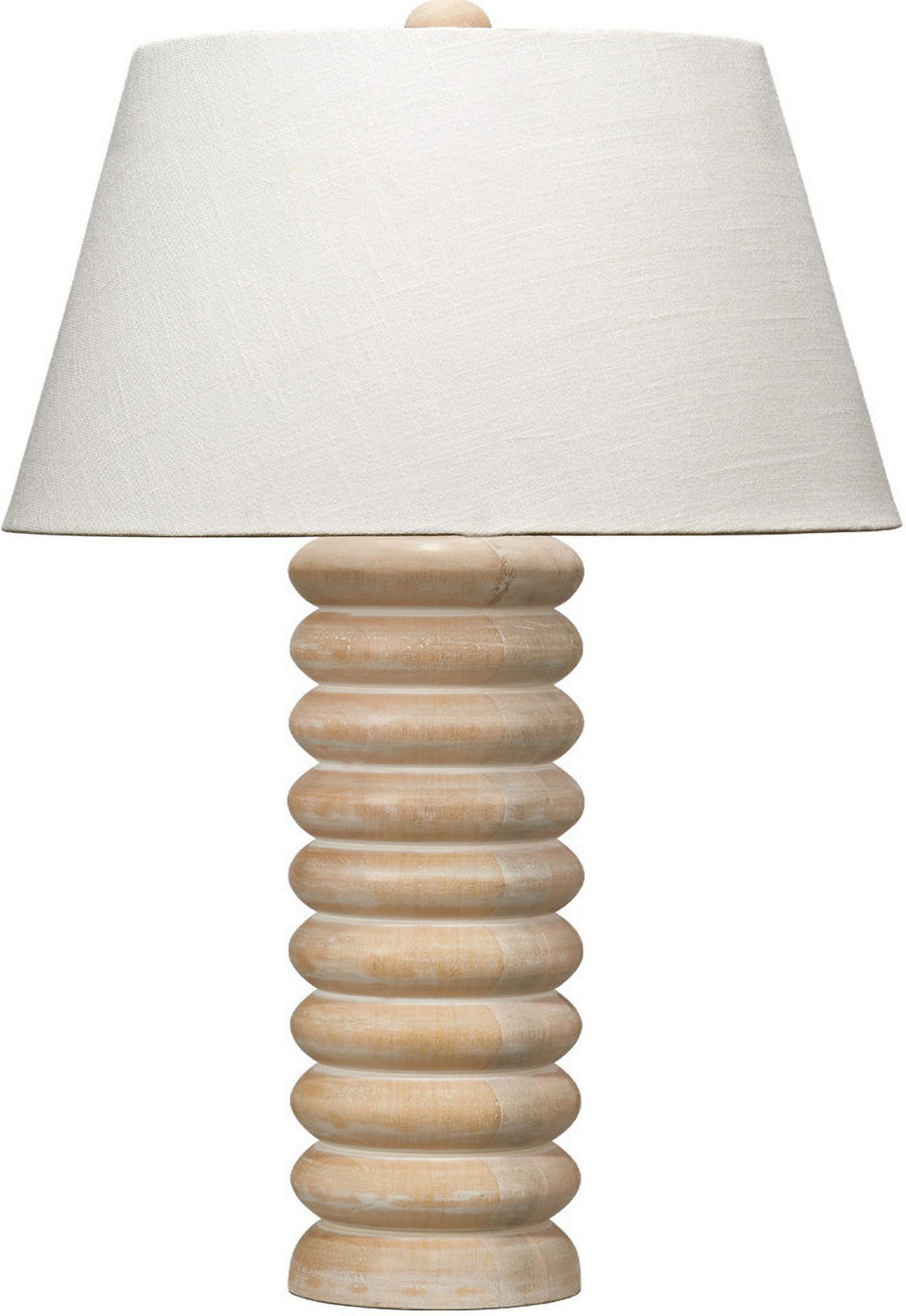 Abacus Mango Wood Table Lamp In Natural by Jamie Young Company ...