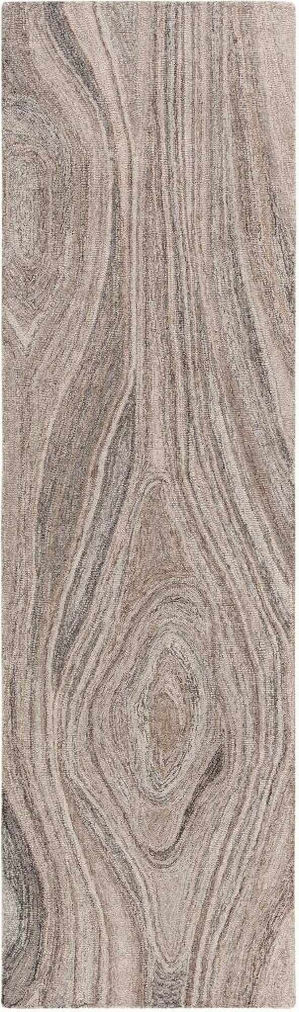 Abstract Hand Tufted Beige and Grey 2'-3" x 8' Runner Rugs by Safavieh ...