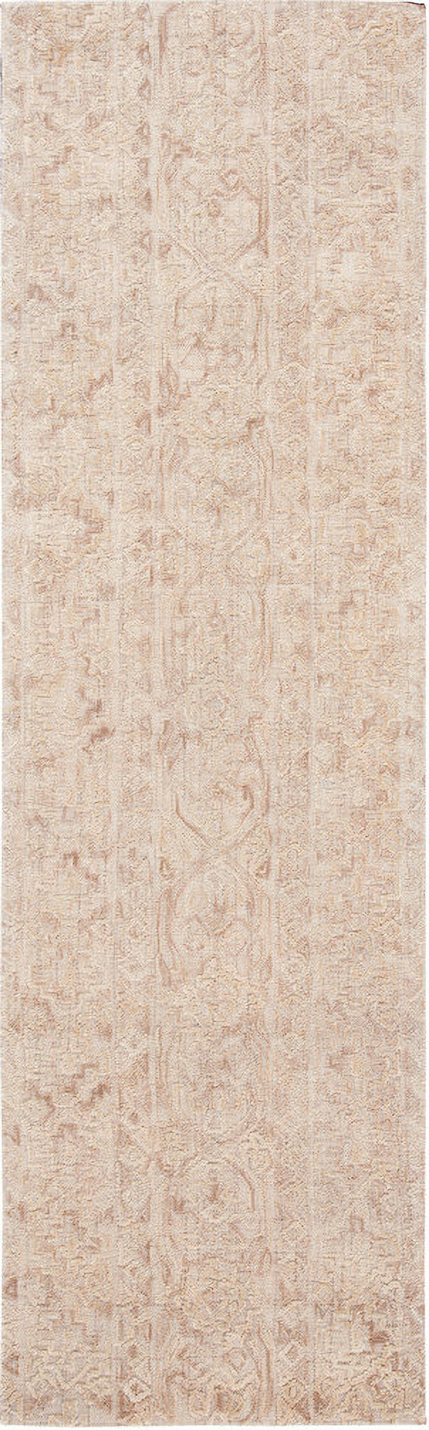 Abstract Hand Tufted Beige and Light Brown 2'-3" x 8' Runner Rugs by ...