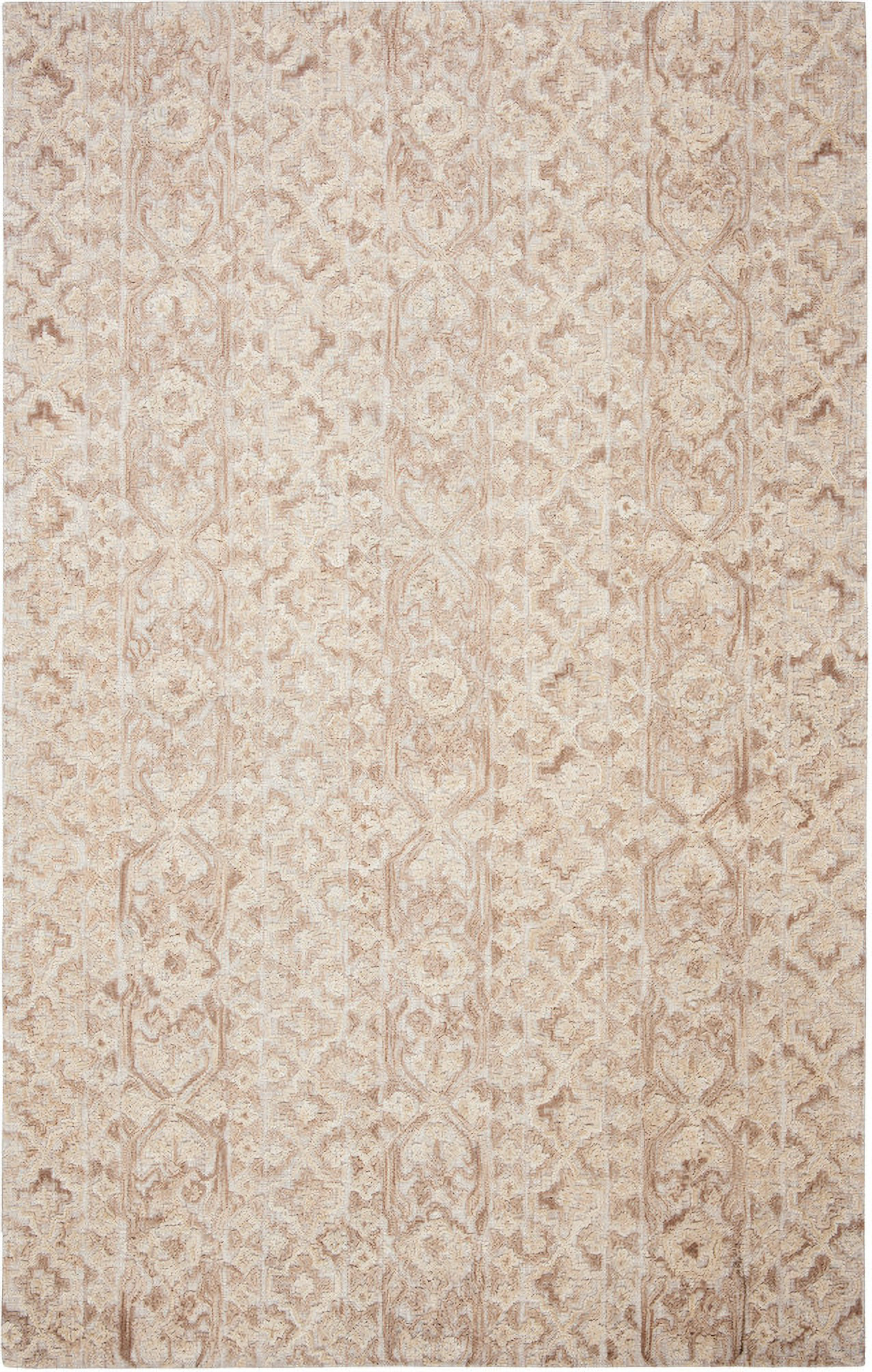 Abstract Hand Tufted Beige and Light Brown 4' x 6' Small Rectangle Rugs ...