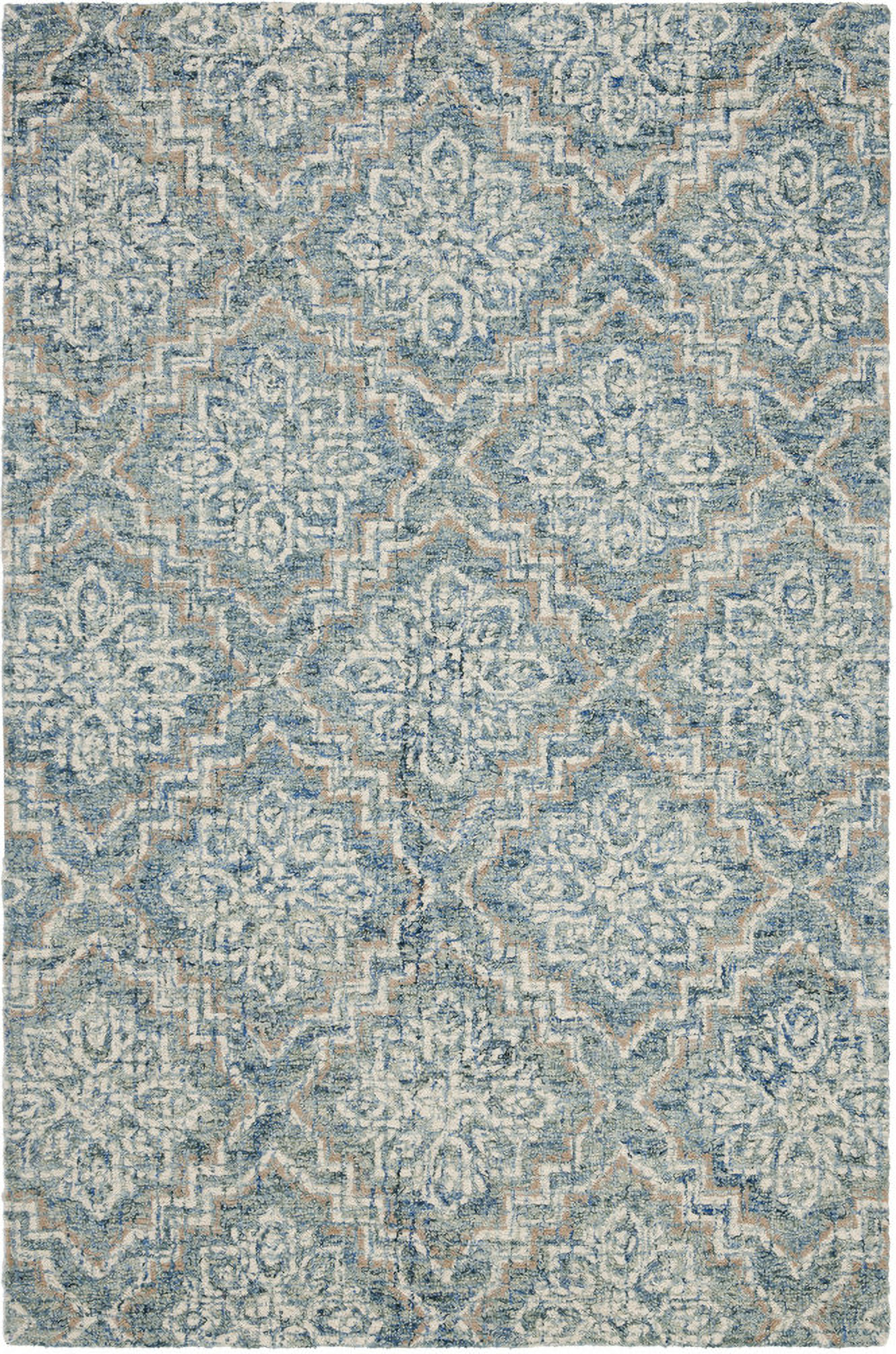 Abstract Hand Tufted Blue and Grey 3' x 5' Small Rectangle Rugs by ...