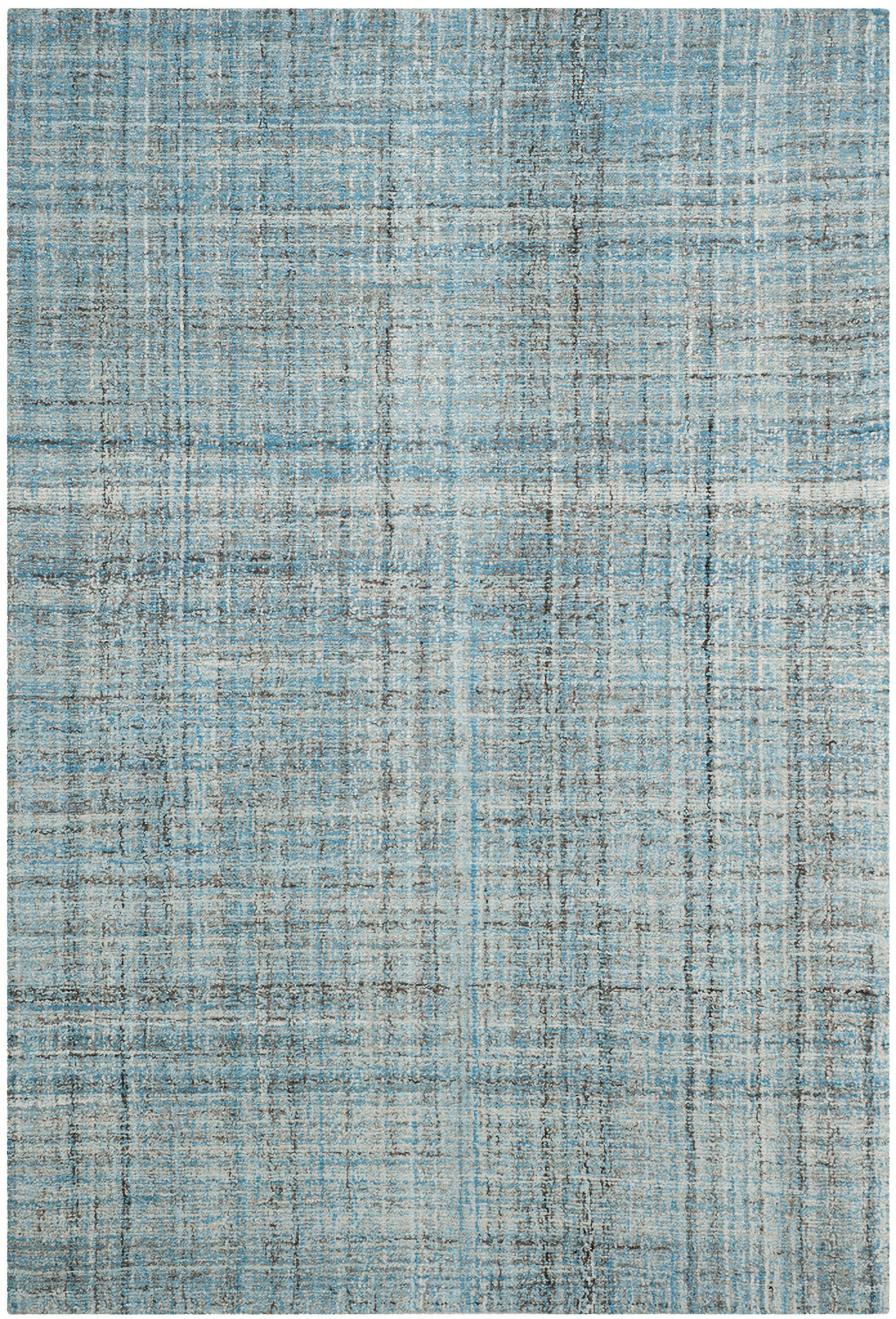 Abstract Hand Tufted Blue and Multi 6' x 9' Medium Rectangle Rugs ...