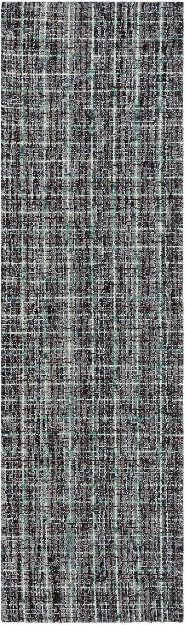 Abstract Hand Tufted Dark Grey and Brown 2'-3" x 8' Runner Rugs by ...
