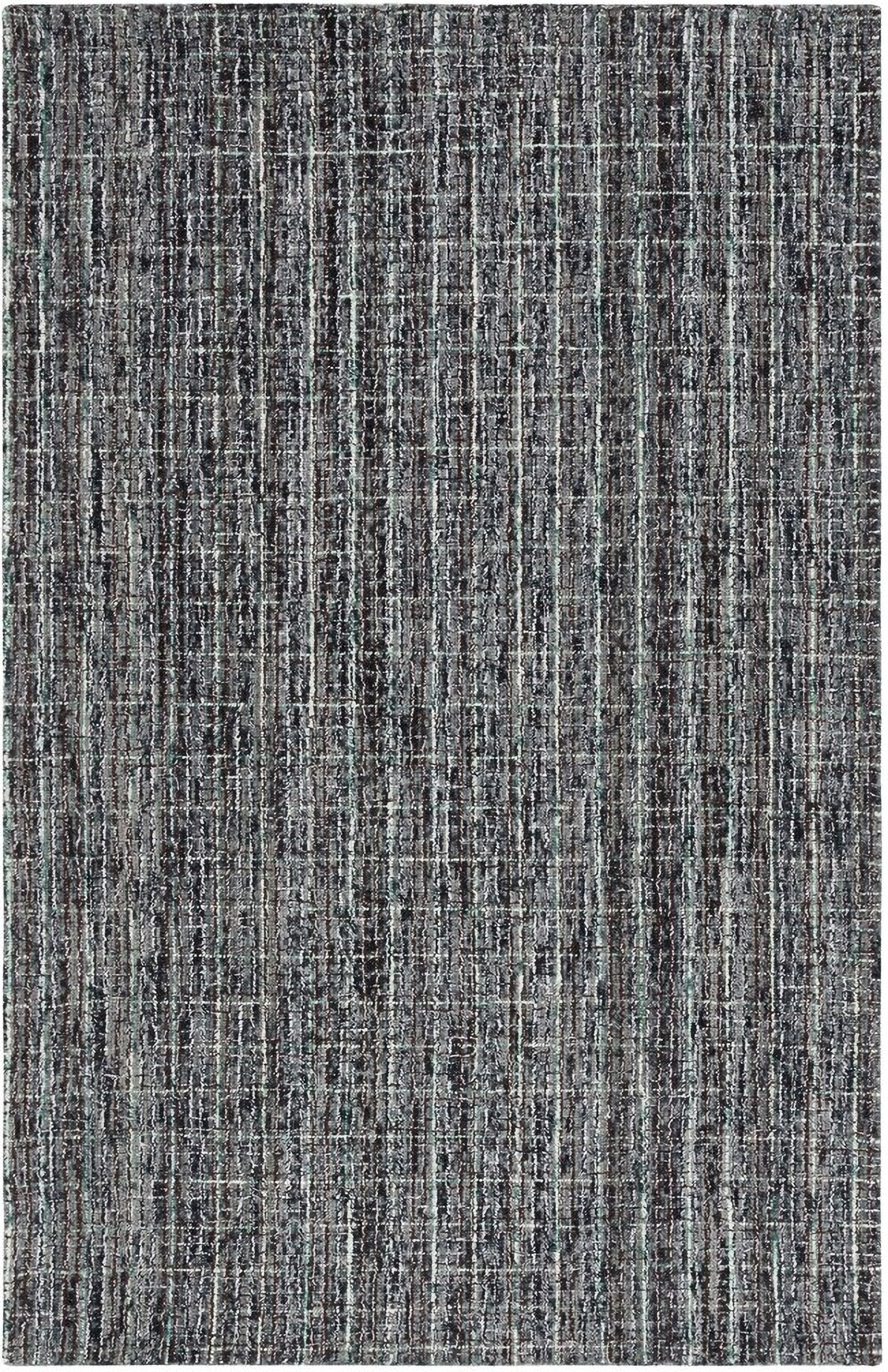 Abstract Hand Tufted Dark Grey and Brown 8' x 10' Medium Rectangle Rugs ...