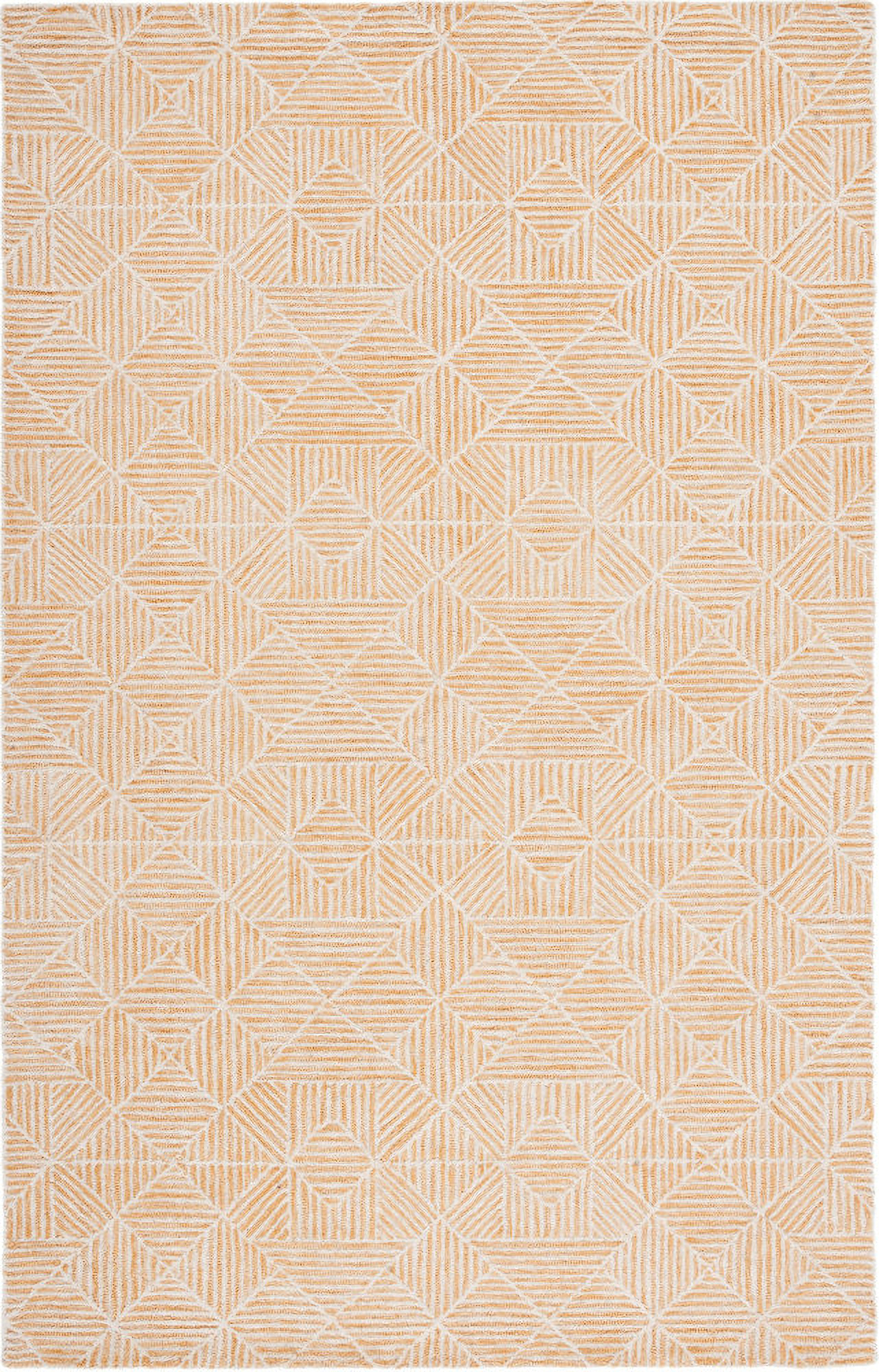Abstract Hand Tufted Gold and Ivory 6' x 9' Medium Rectangle Rugs by ...