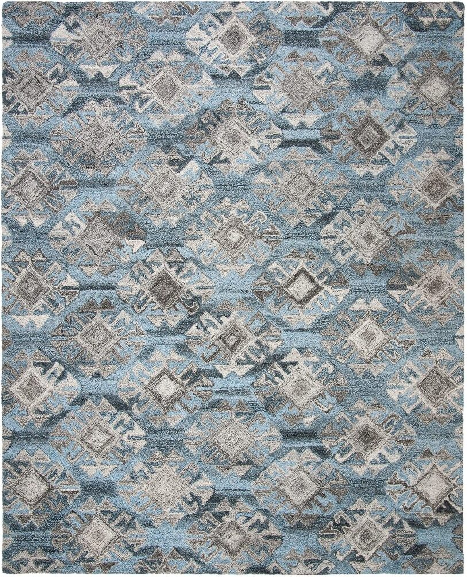 Abstract Hand Tufted Grey and Black 8' x 10' Large Rectangle Rugs ...