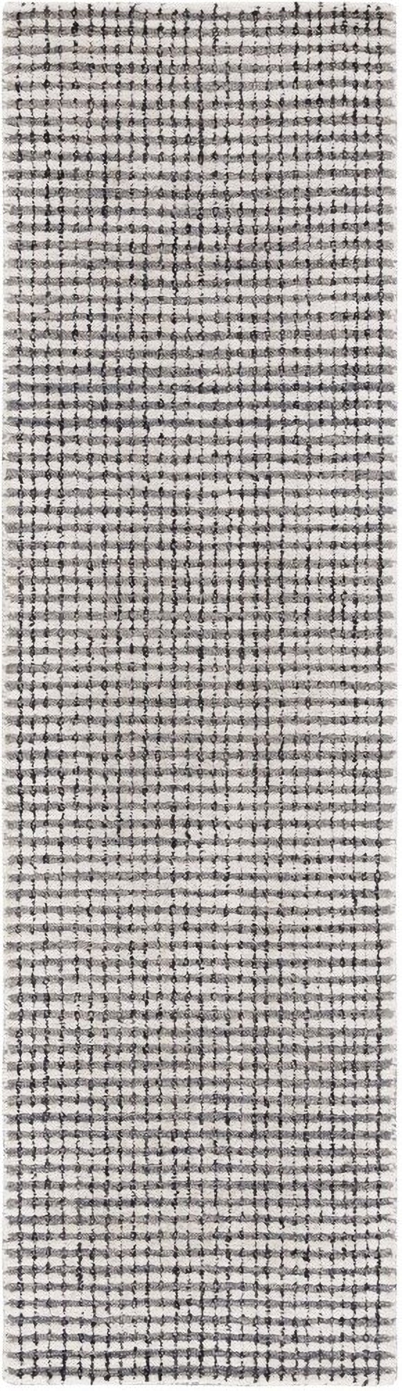Abstract Hand Tufted Grey and Ivory 2'-3" x 8' Runner Rugs by Safavieh ...