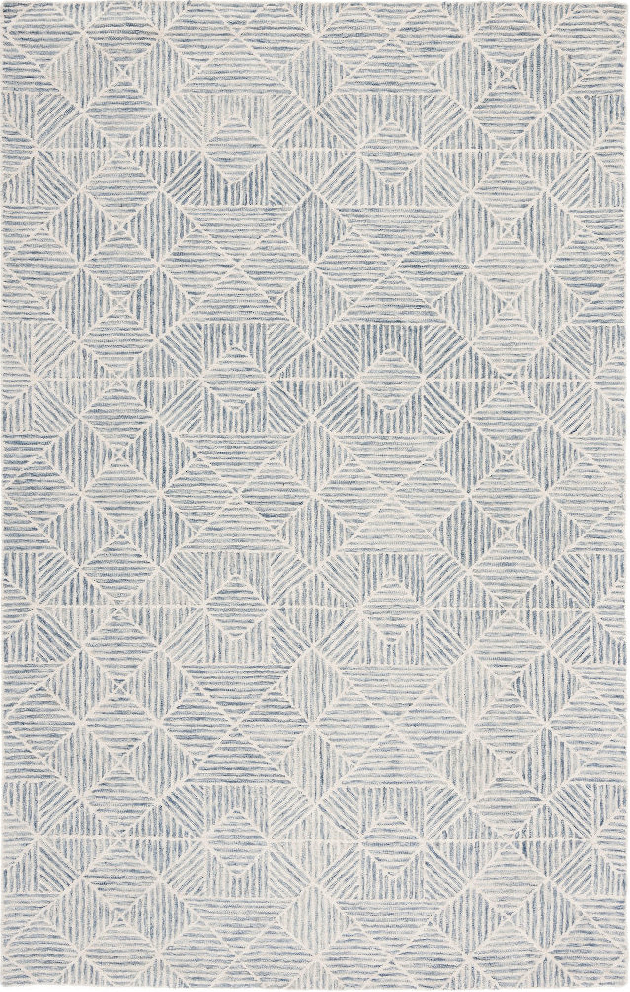 Abstract Hand Tufted Grey and Ivory 6' x 9' Medium Rectangle Rugs by ...