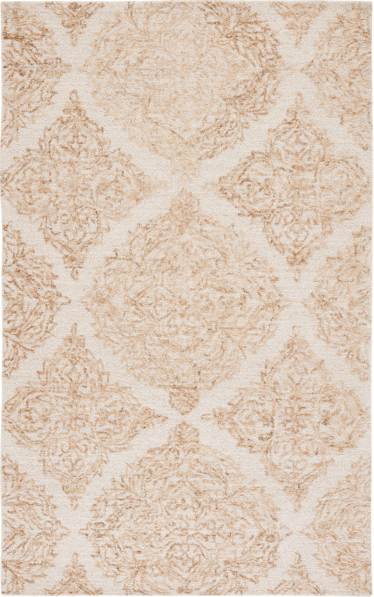 Abstract Hand Tufted Ivory and Beige 9' x 12' Large Rectangle Rugs ...