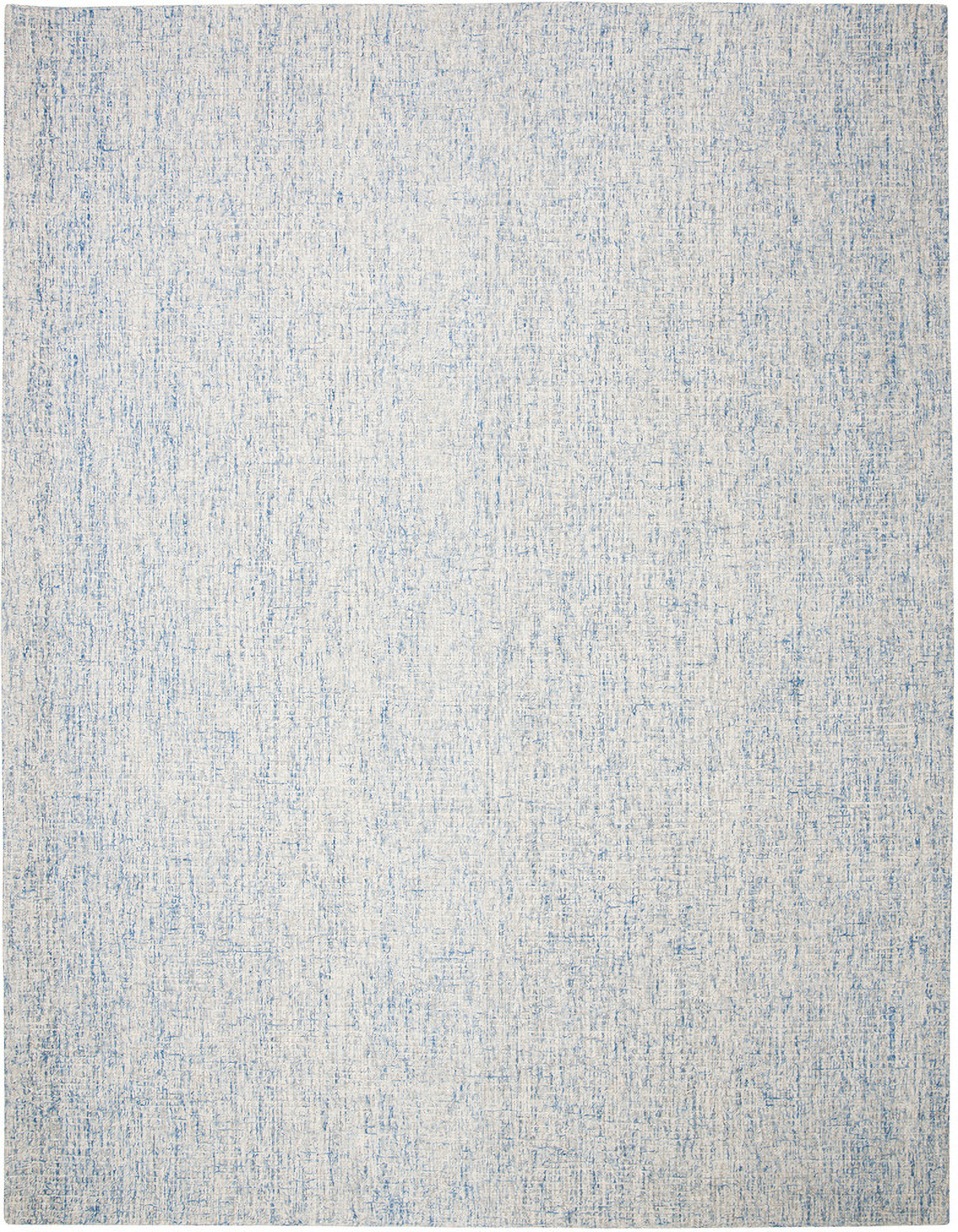 Abstract Hand Tufted Ivory and Blue 10' x 14' Large Rectangle Rugs by ...