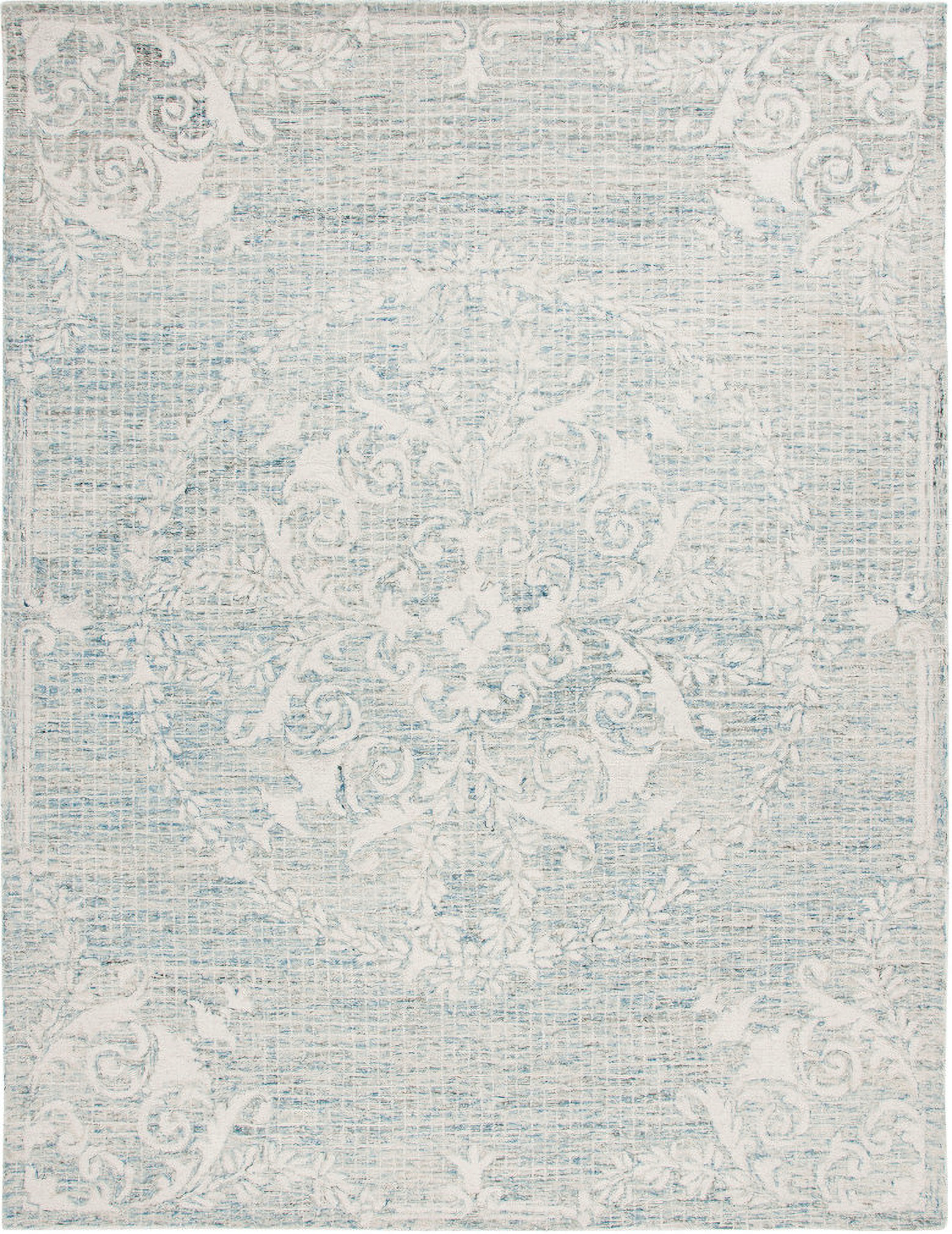 Abstract Hand Tufted Light Blue 6' x 9' Medium Rectangle Rugs by ...