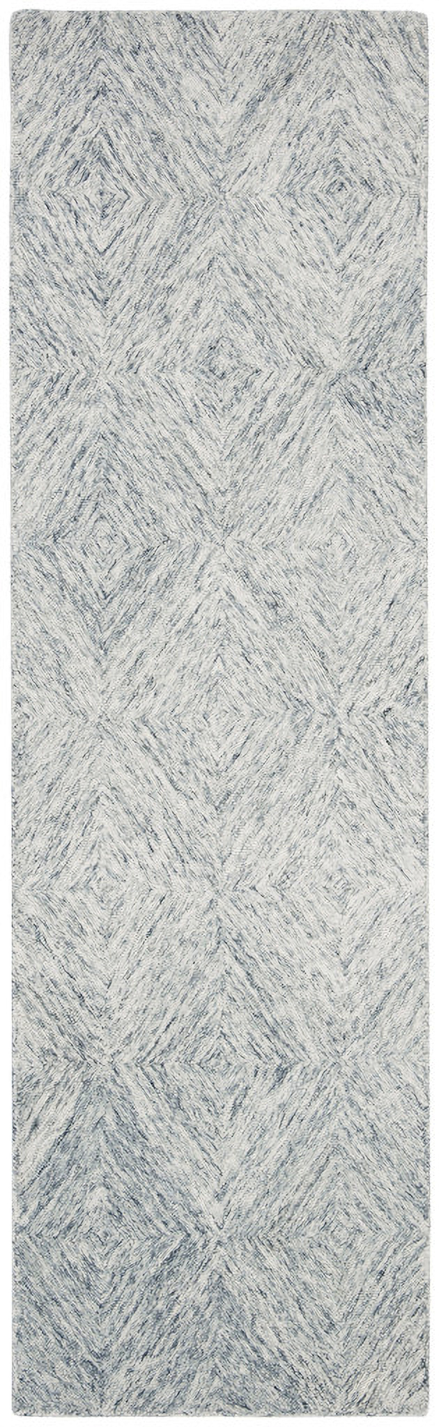 Abstract Hand Tufted Silver 2'-3" x 8' Runner Rugs by Safavieh ...