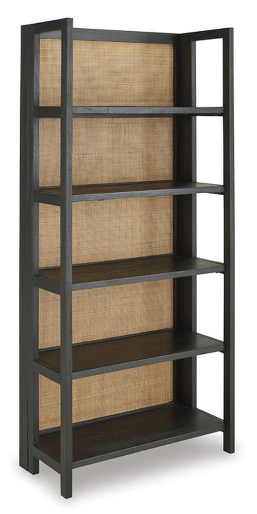 Abyard Bookcase In Black and Natural by Ashley Furniture | 1StopBedrooms