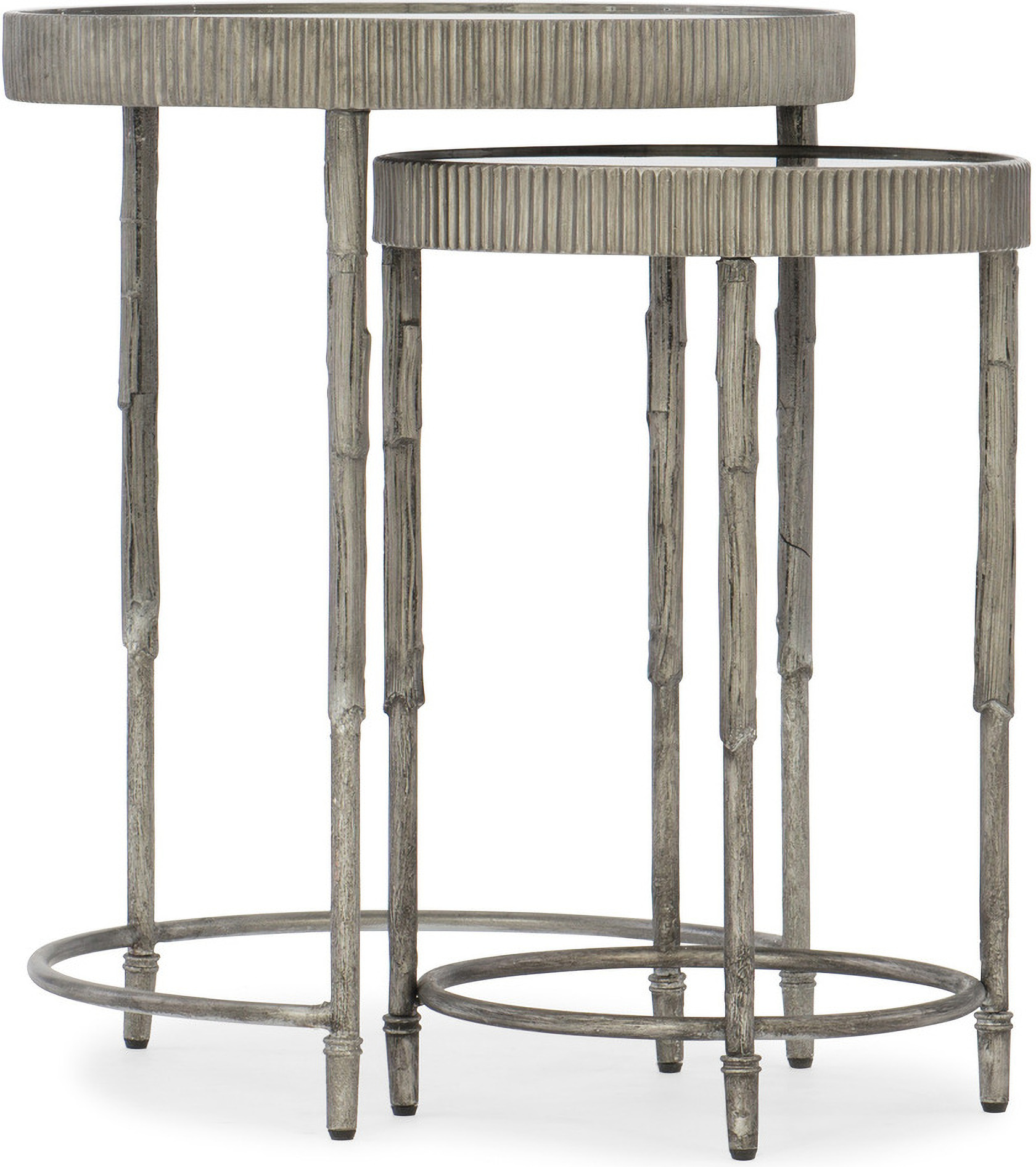 Melange Accent Silver Nesting Tables by Hooker | 1StopBedrooms
