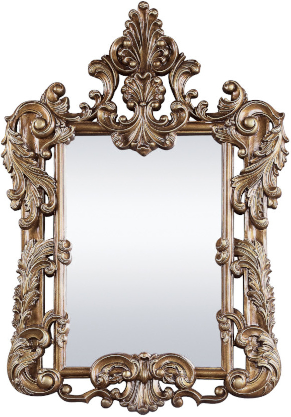 Acme Constantine Mirror In Brown And Gold Finish | 1StopBedrooms