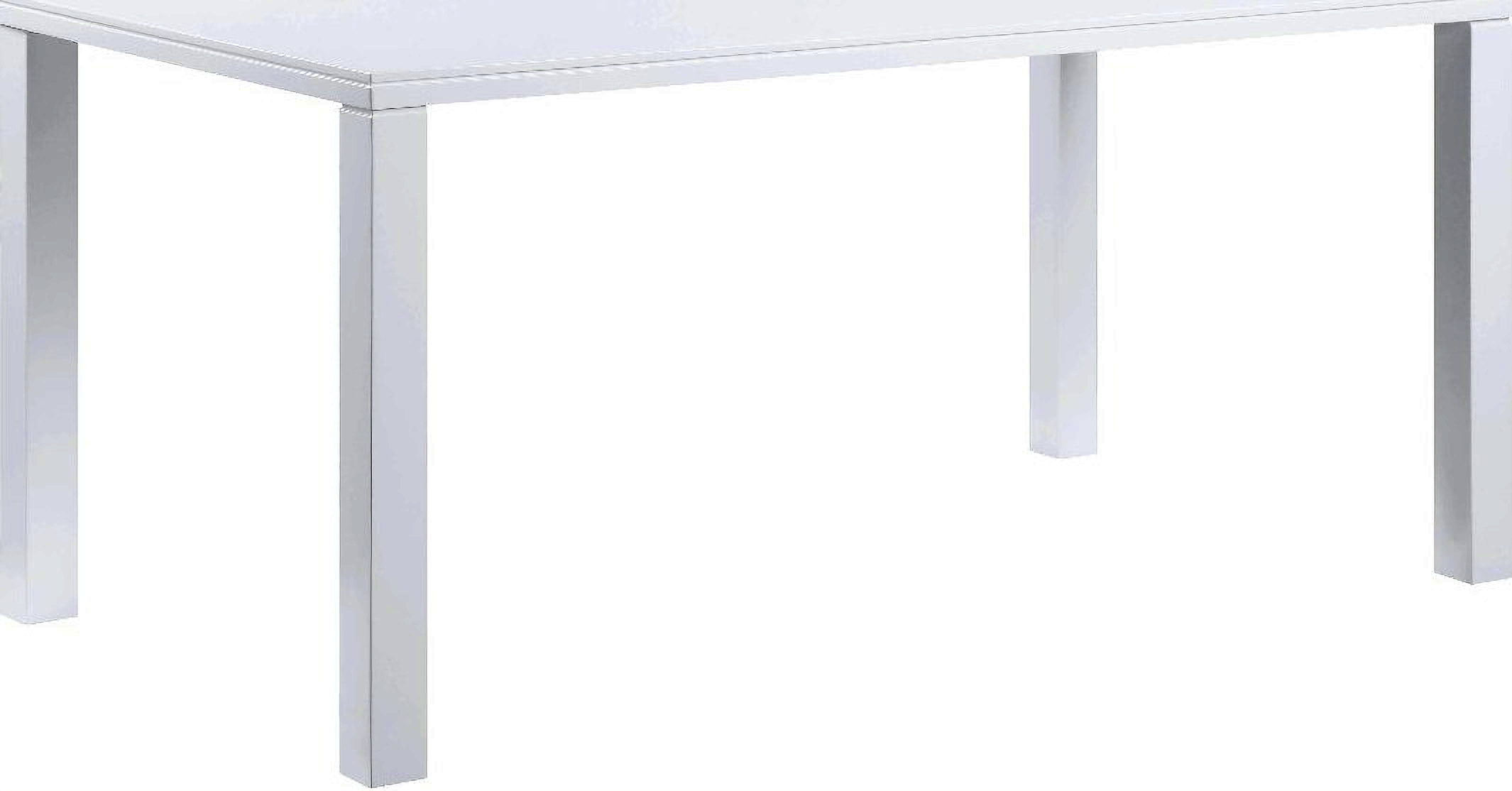 Acme Pagan Dining Table In White High Gloss Finish | 1StopBedrooms
