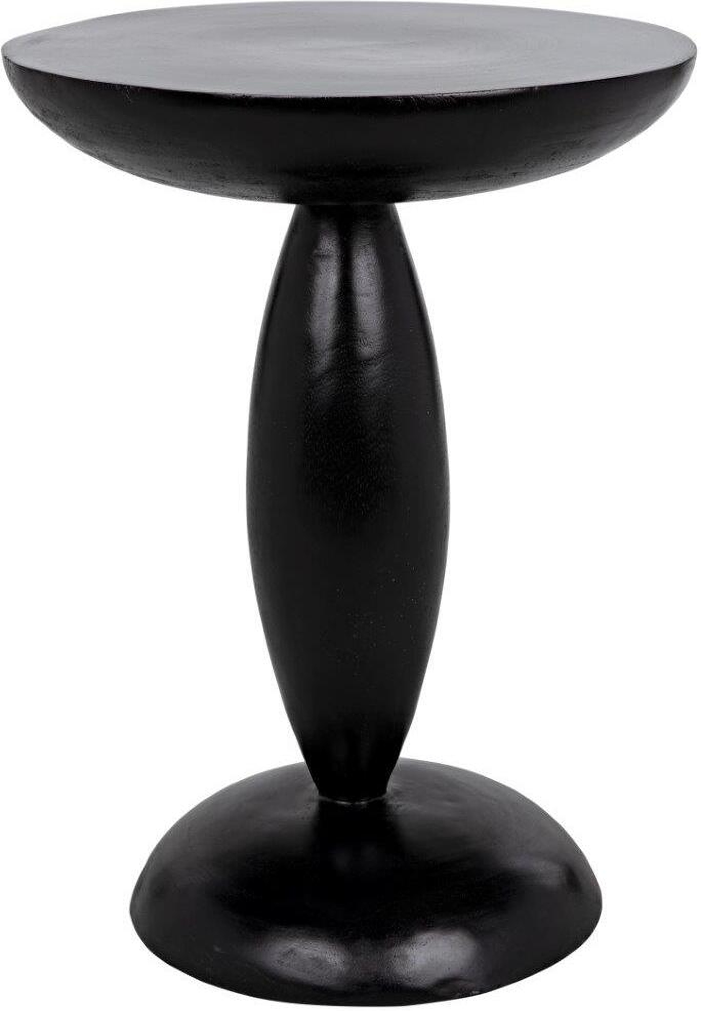 Adonis Side Table In Hand Rubbed Black by Noir | 1StopBedrooms