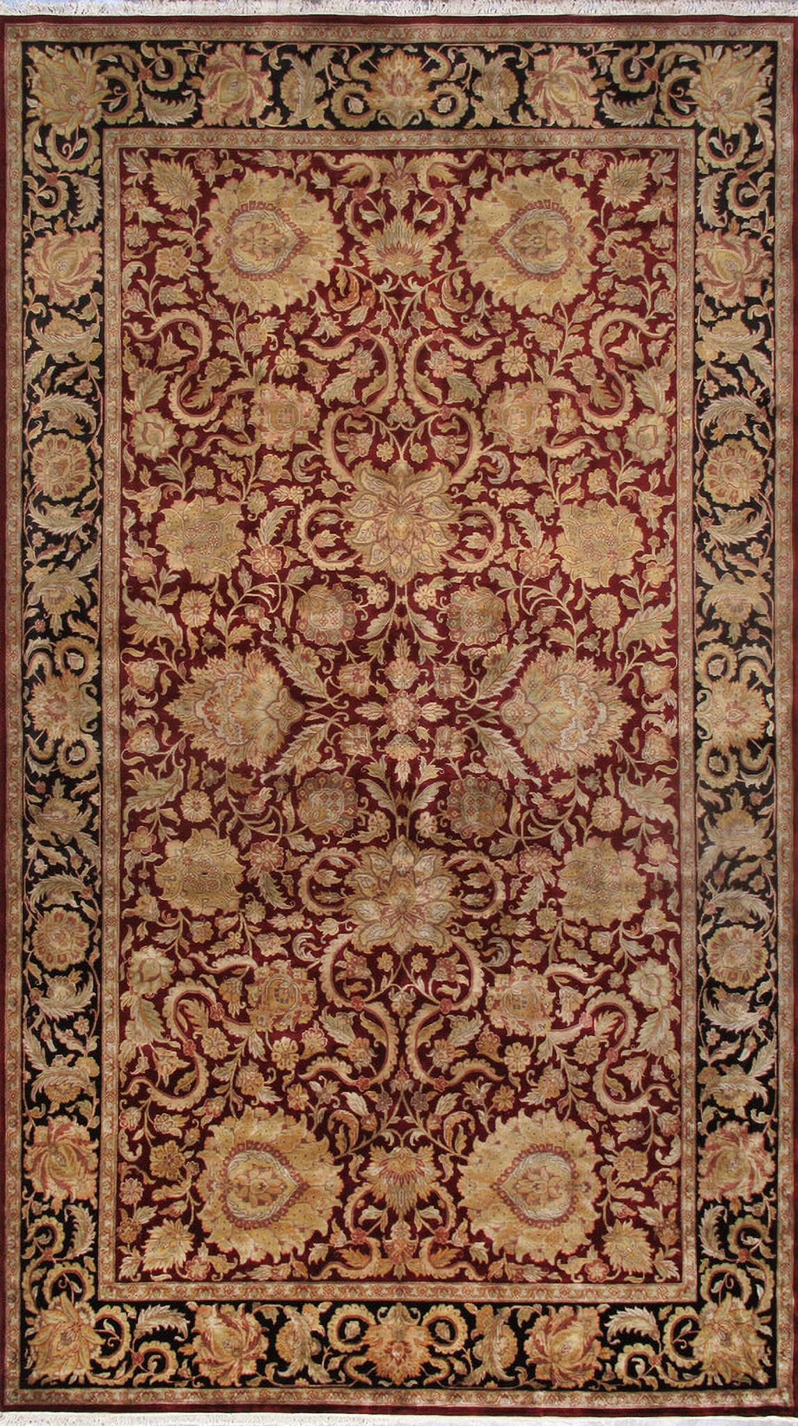 Agra Collection Hand-Knotted Lamb's Wool Area Rug-10' 3" x 18' 4" In ...