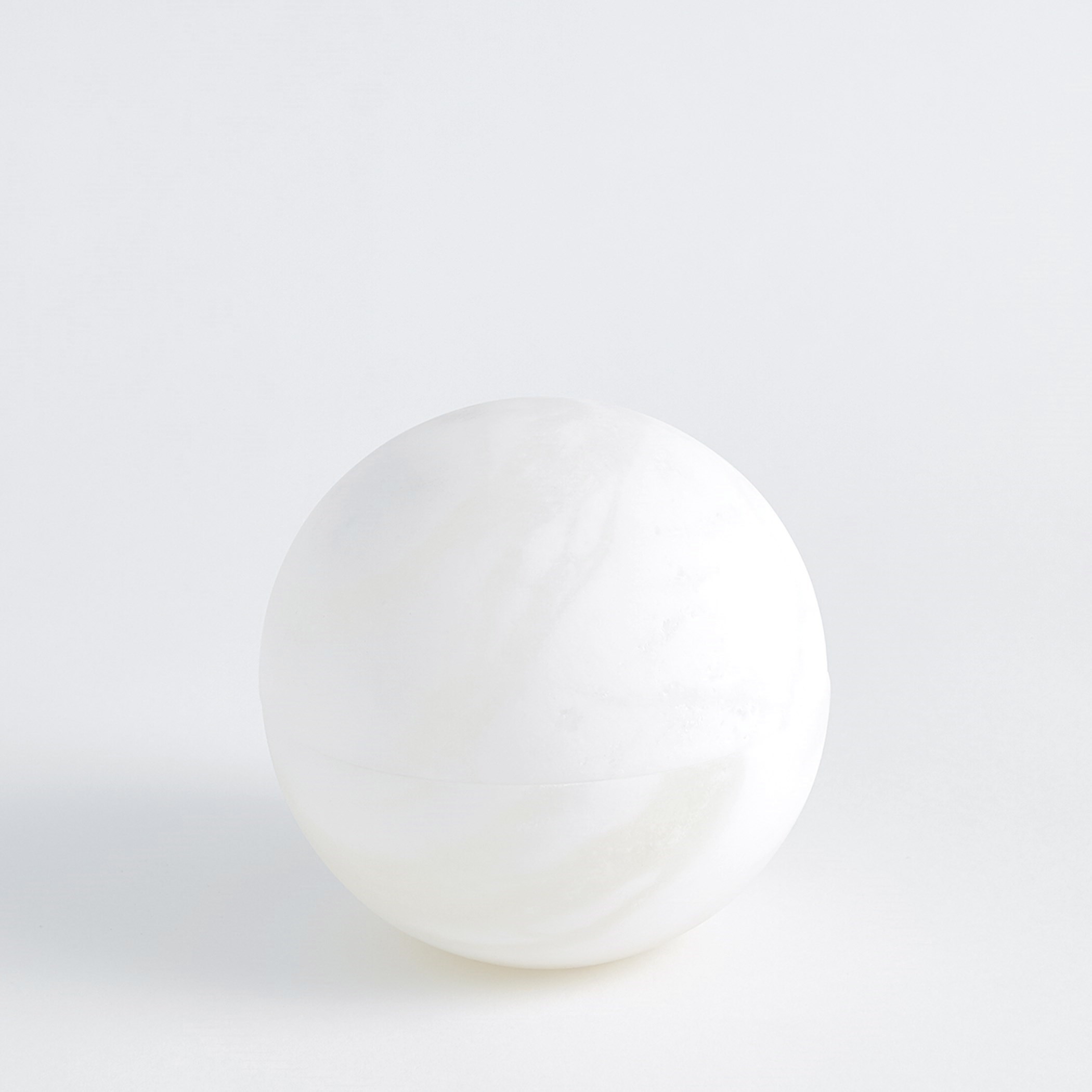 Alabaster Sphere Small Box In White by Global Views | 1StopBedrooms