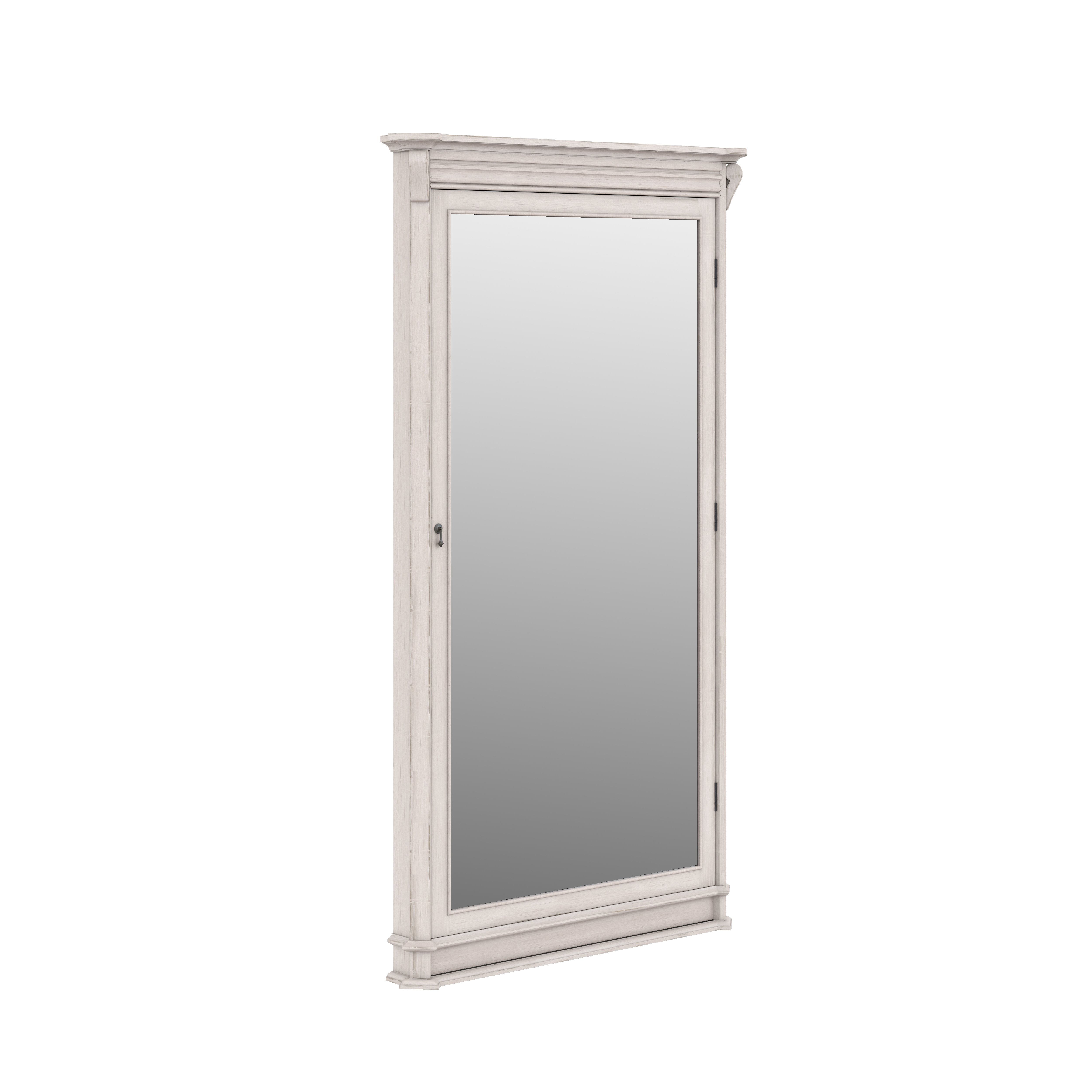 Alcove Floor Mirror In White by A.R.T. | 1StopBedrooms