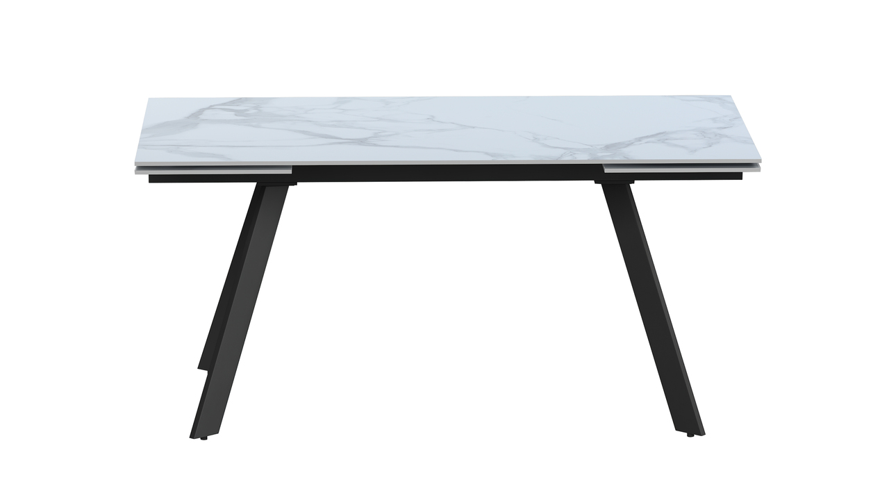 Alexandra Motion Extendable Ceramic Top Dining Table with Steel Base In ...