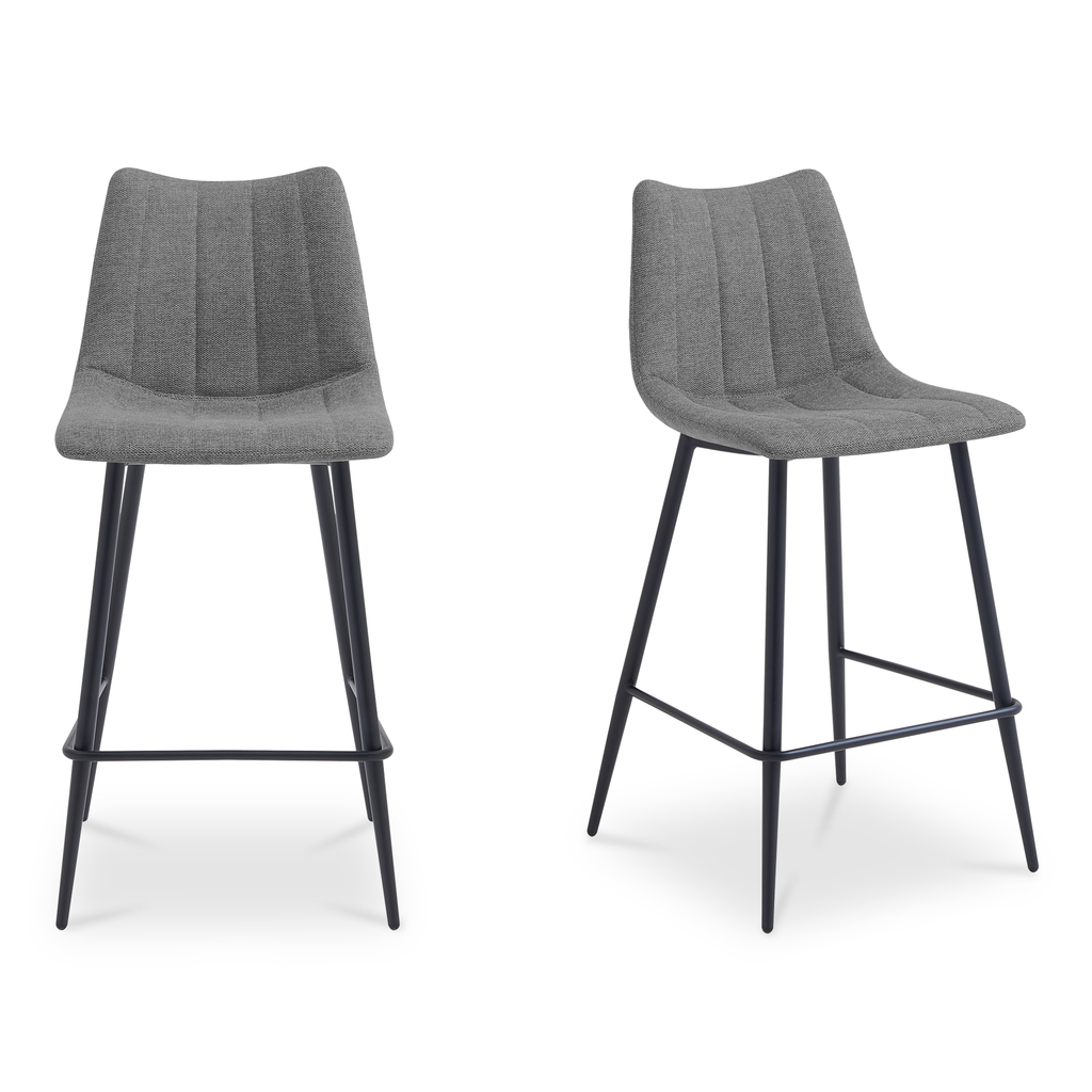 Alibi Bar Stool Set of 2 In Dark Grey by Moes Home | 1StopBedrooms
