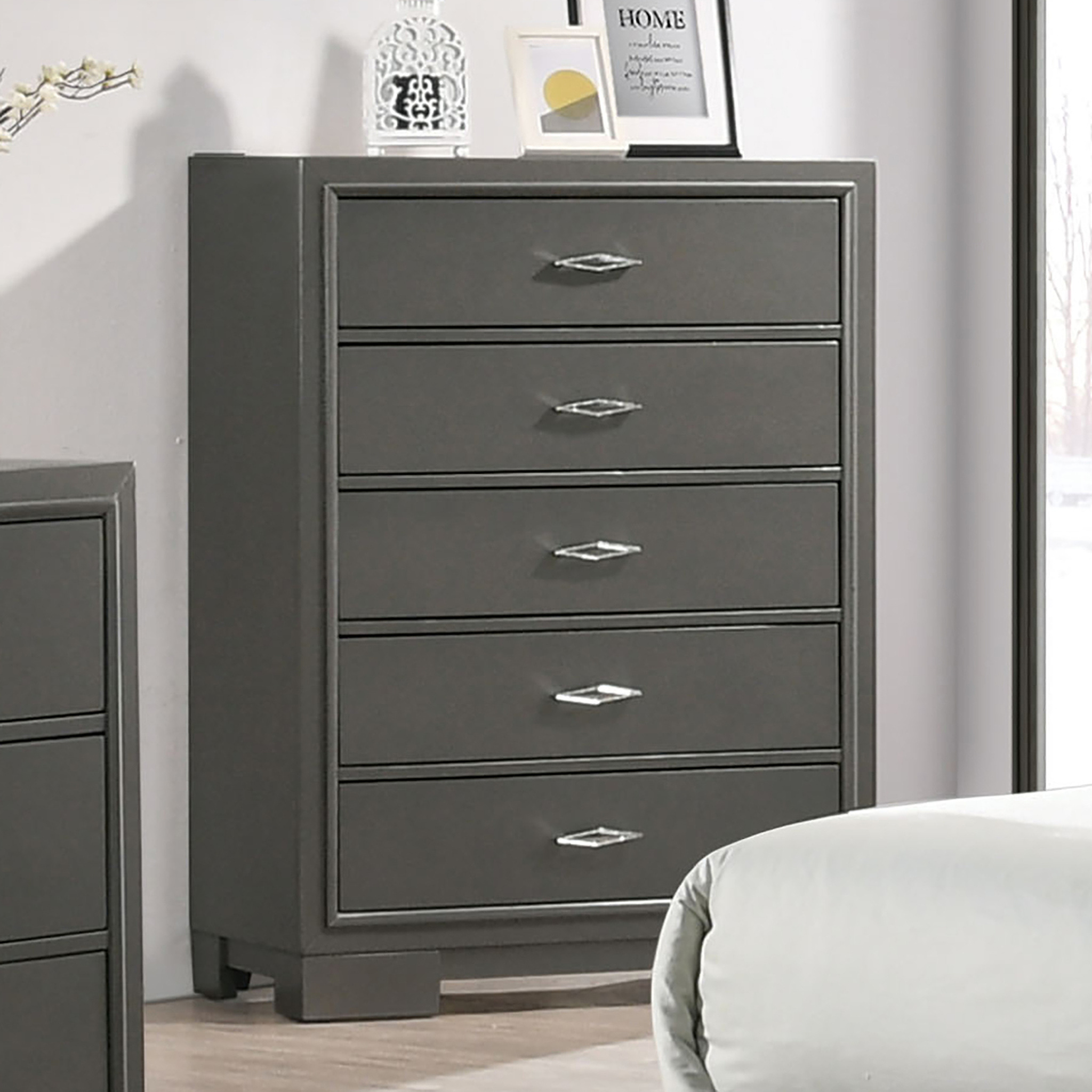 Alison Chest In Dark Walnut by Furniture of America | 1StopBedrooms