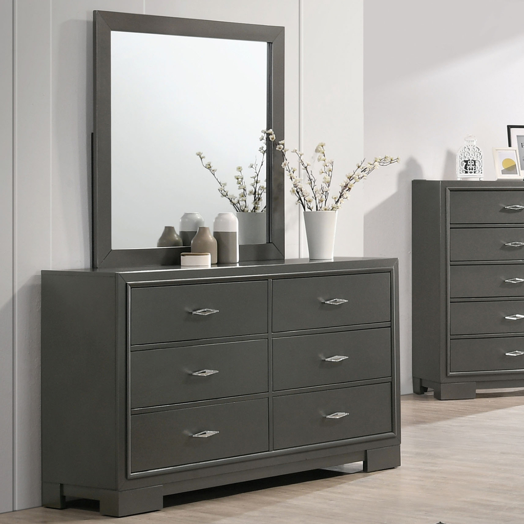 Alison Dresser In Dark Walnut by Furniture of America | 1StopBedrooms