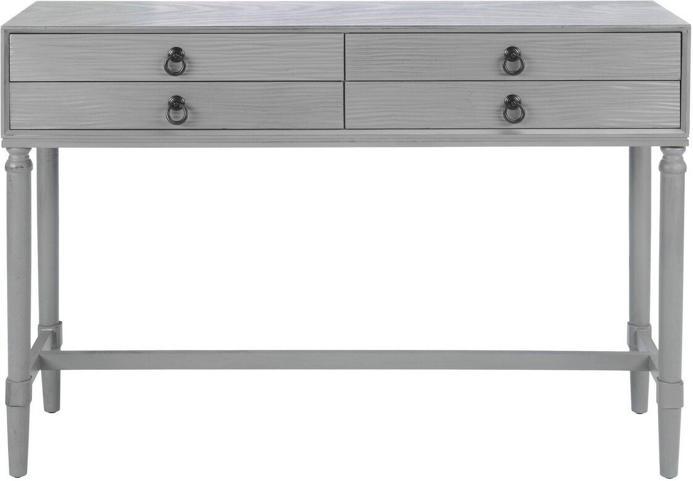 Aliyah 4 Drawer Console Table in Distressed Grey by Safavieh ...