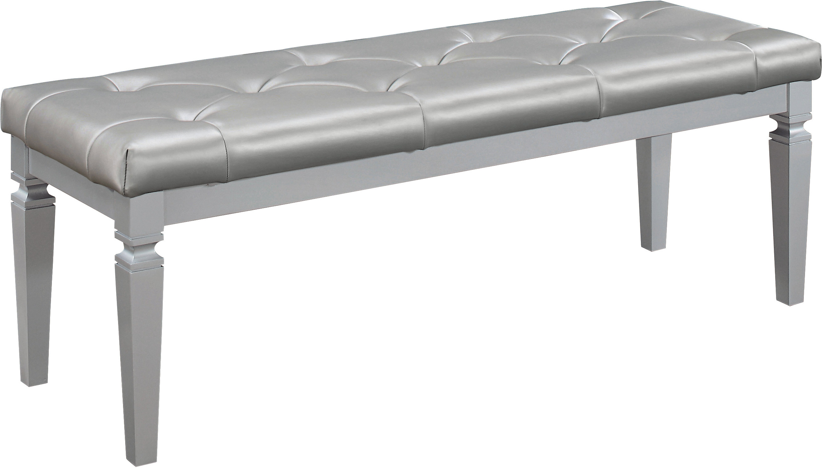 Allura Silver Bench by Homelegance | 1StopBedrooms