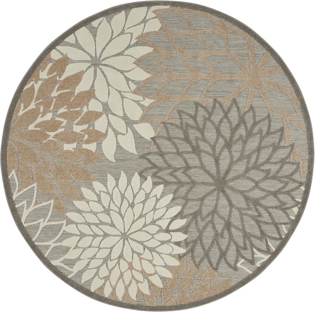 Aloha 10' x 10' Round Rug In Natural by Nourison | 1StopBedrooms