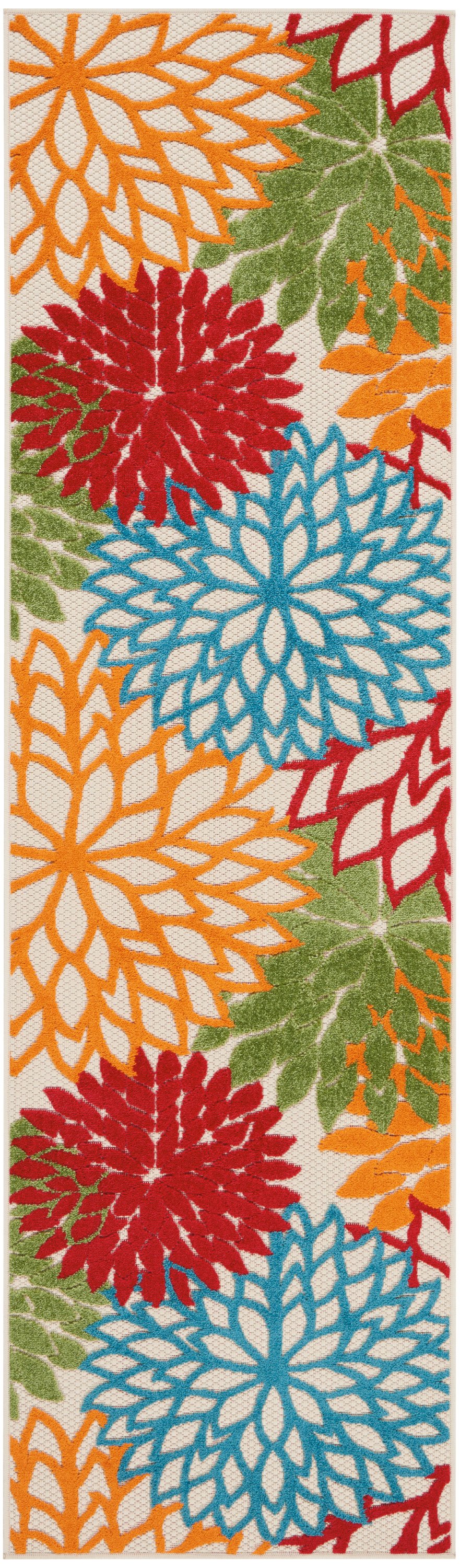 Aloha Green 8 Runner Area Rug by Nourison | 1StopBedrooms